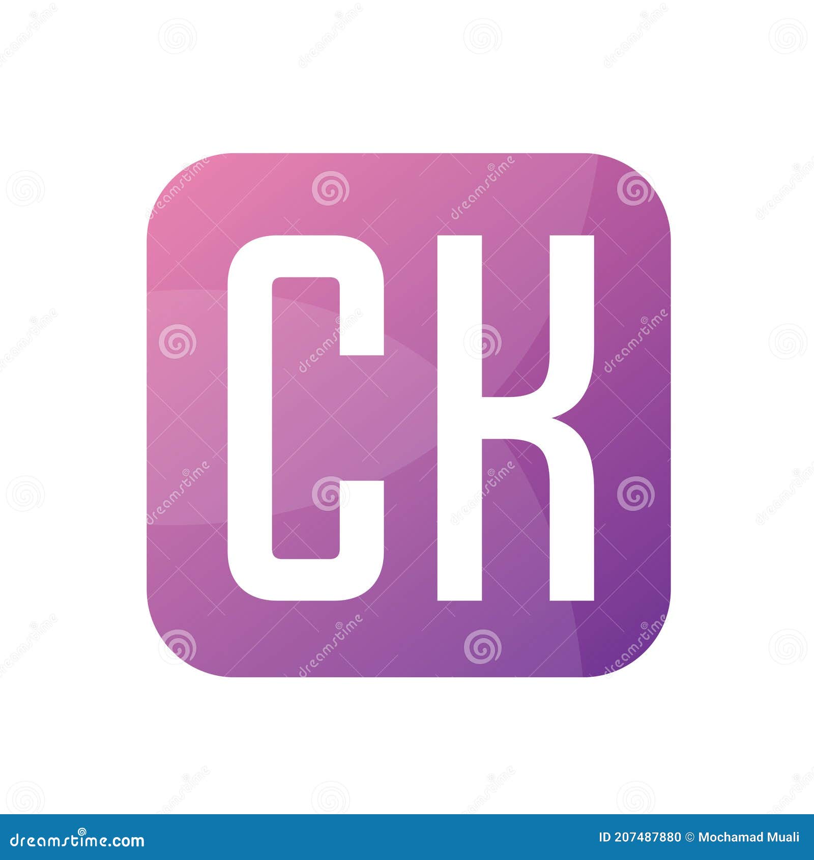 CK Letter Logo Design with Simple Style Stock Vector - Illustration of ...