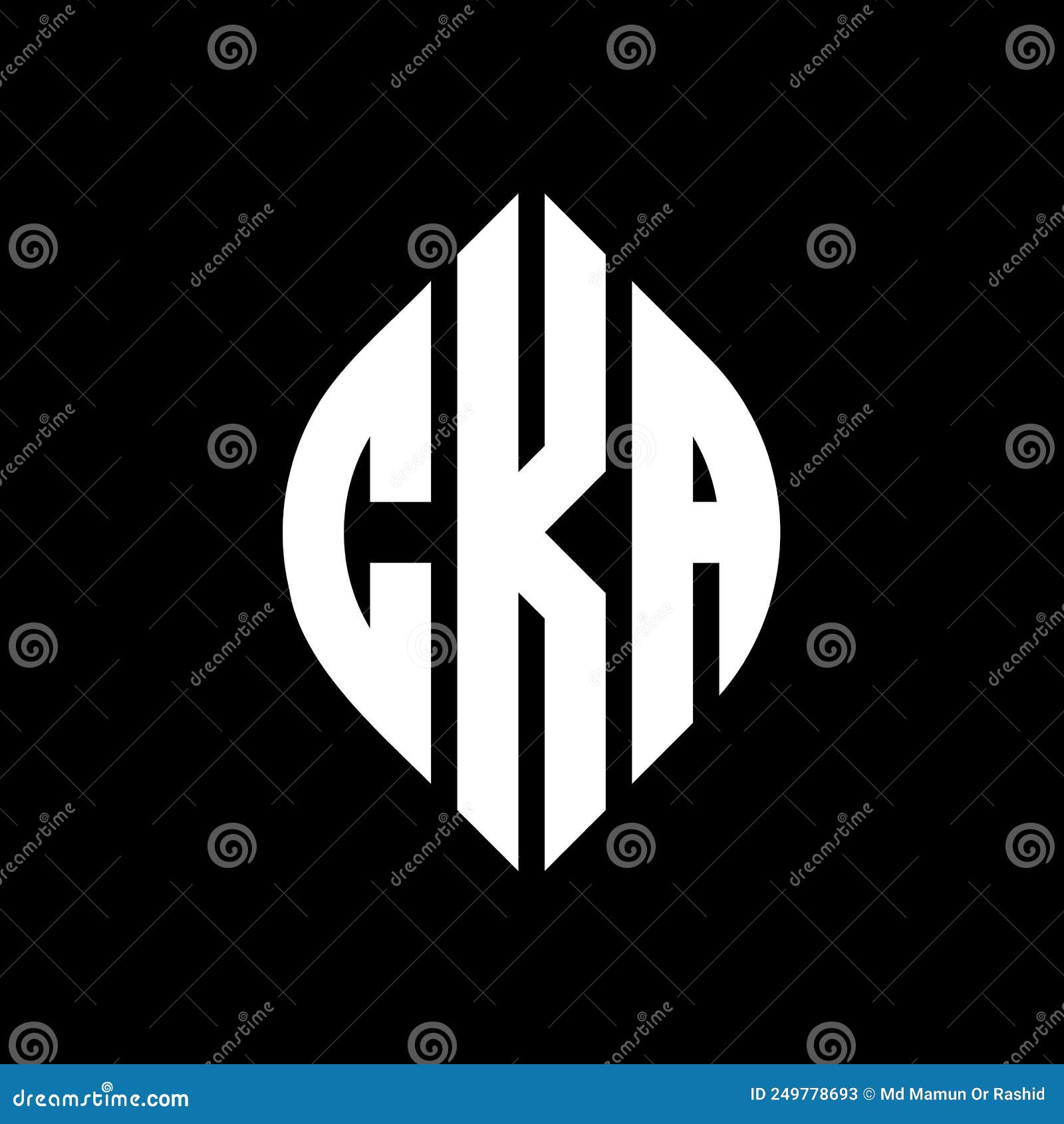 CKA Circle Letter Logo Design with Circle and Ellipse Shape. CKA ...