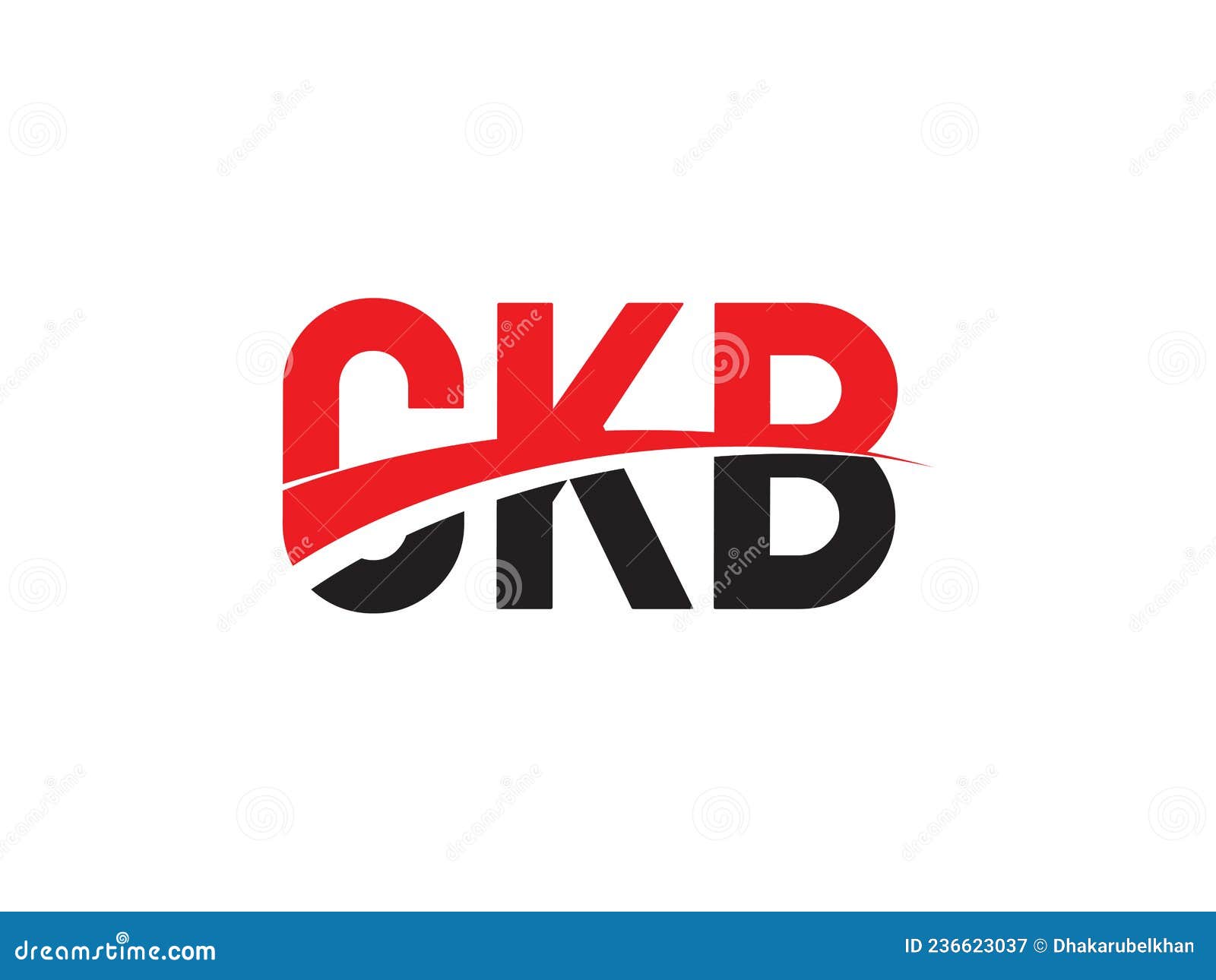 CKB Letter Initial Logo Design Vector Illustration Stock Vector ...