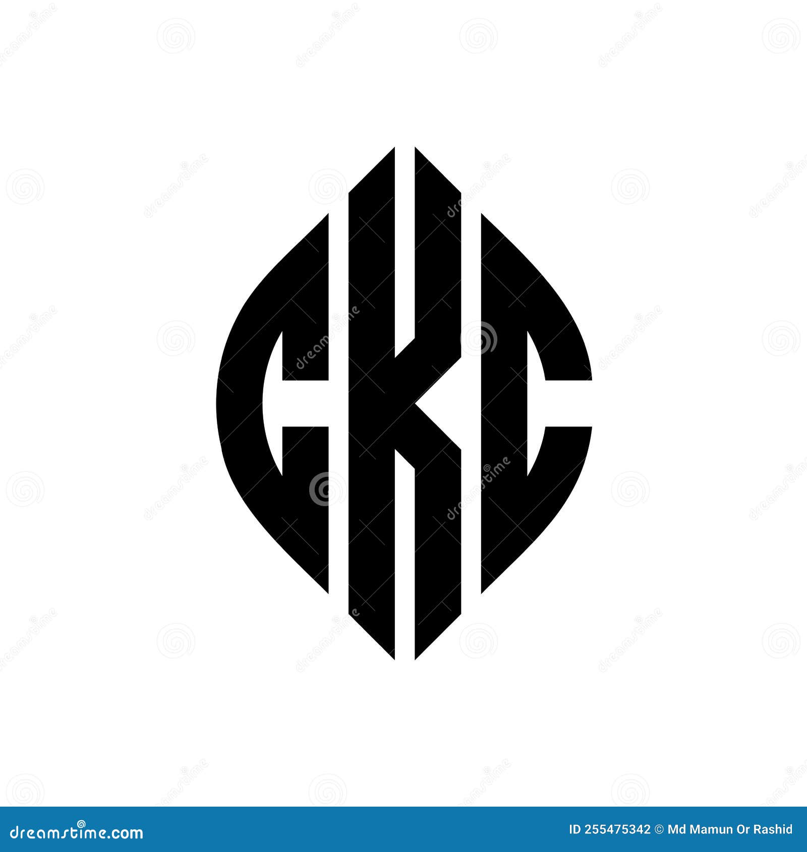 CKC Circle Letter Logo Design with Circle and Ellipse Shape. CKC ...