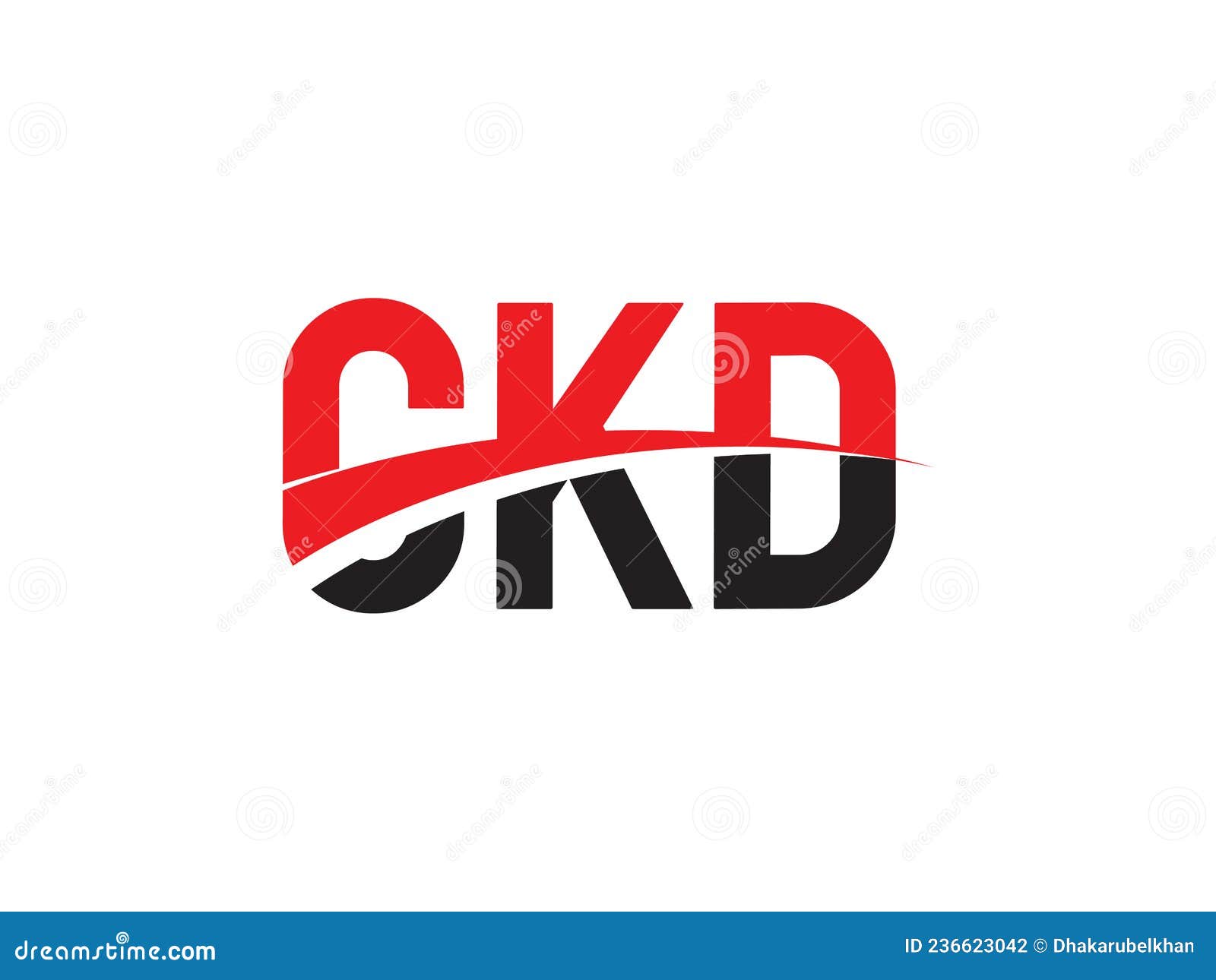 CKD Letter Initial Logo Design Vector Illustration Stock Vector ...