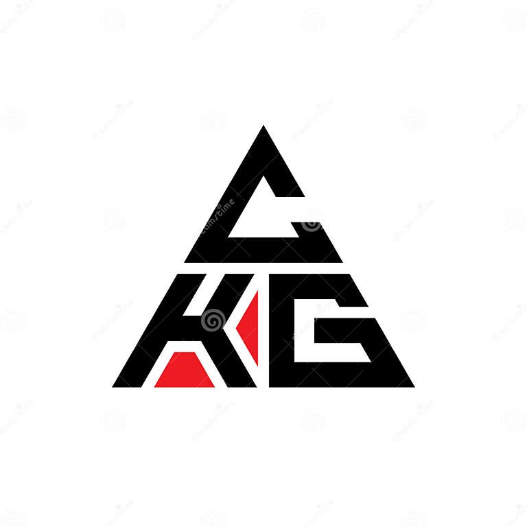 CKG Triangle Letter Logo Design with Triangle Shape. CKG Triangle Logo ...