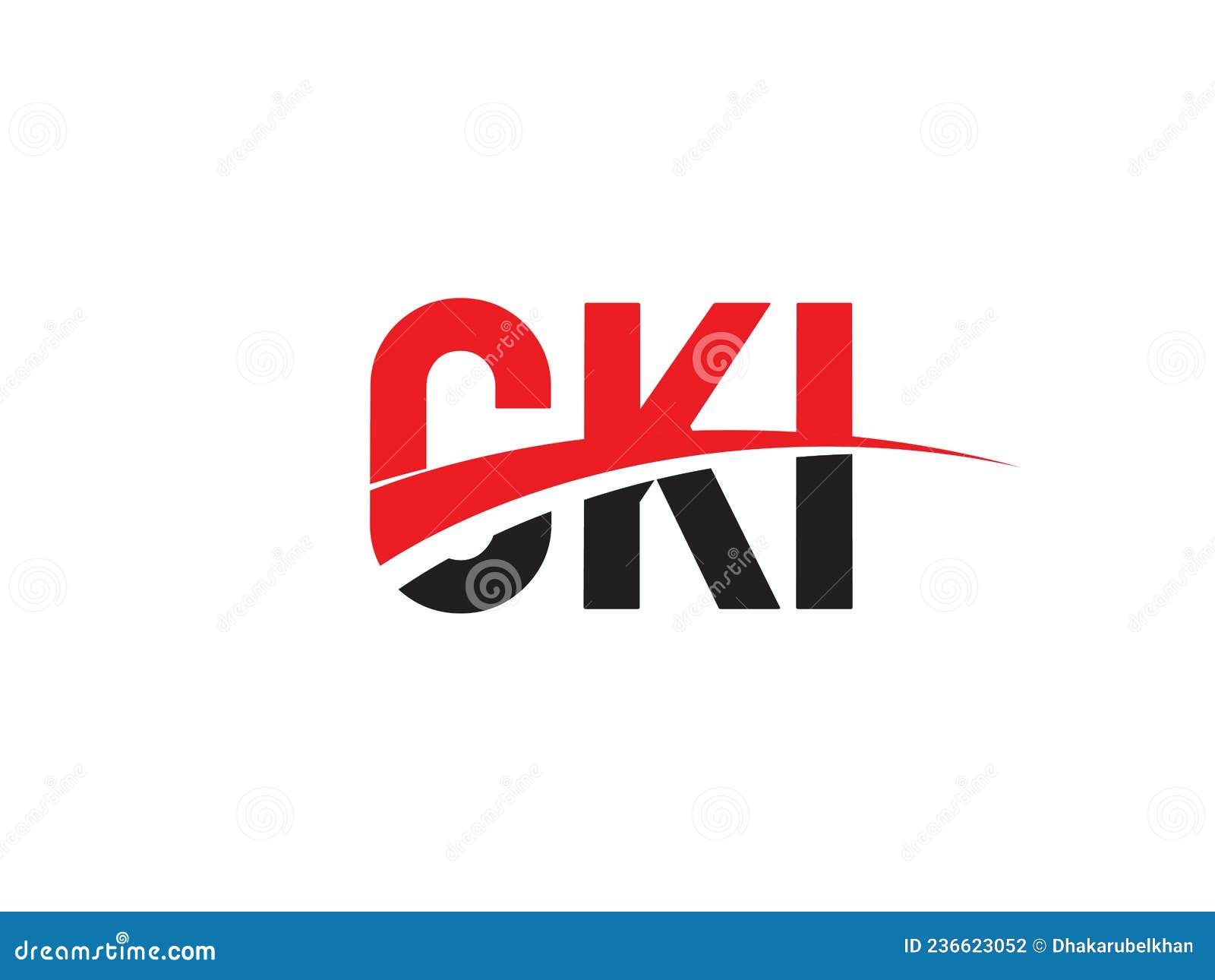 CKI Letter Initial Logo Design Vector Illustration Stock Vector ...