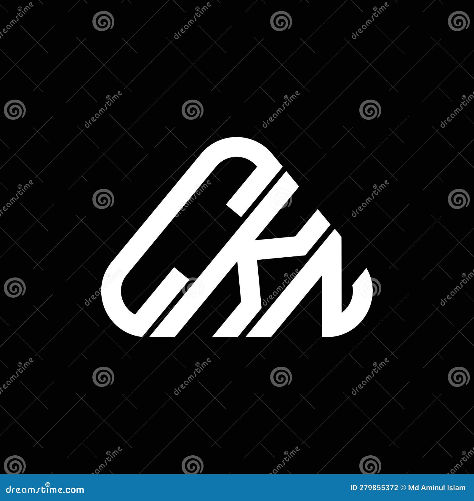 CKN Letter Logo Creative Design with Vector Graphic, CKN Simple and ...