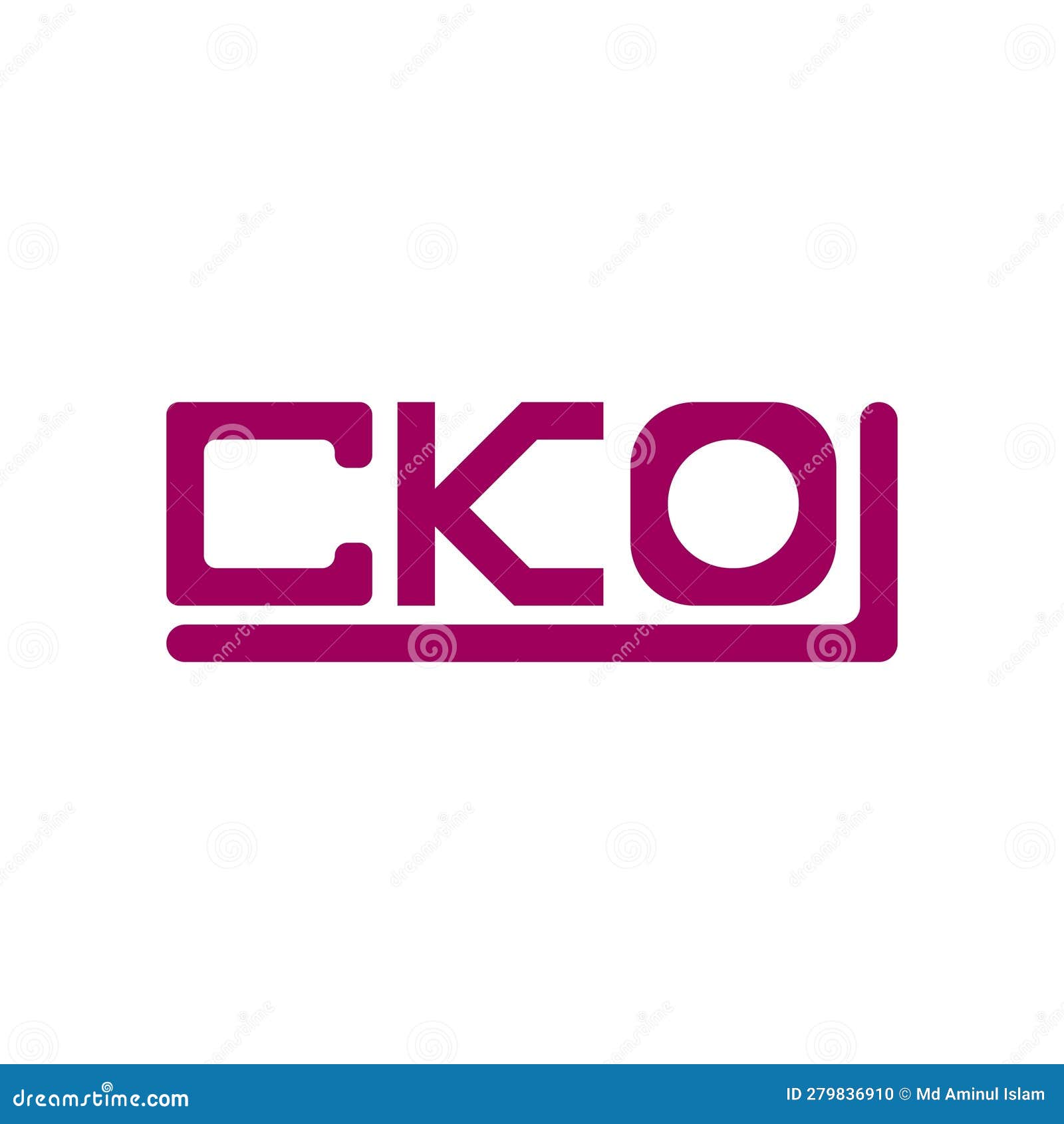 CKO Letter Logo Creative Design with Vector Graphic, CKO Stock Vector ...