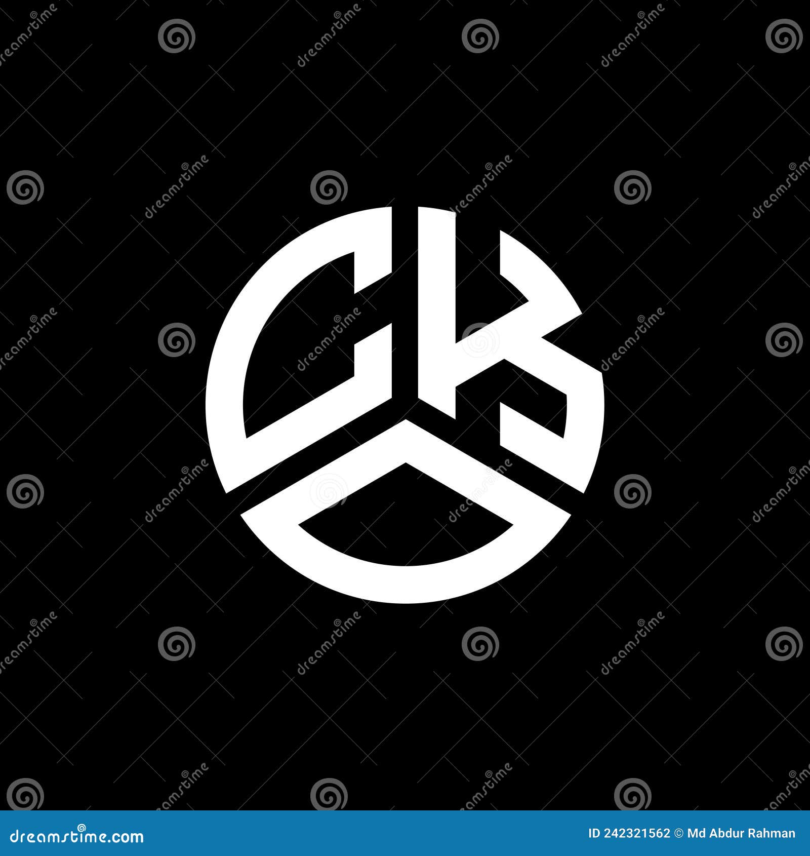 CKO Letter Logo Design On White Background. CKO Creative Initials ...