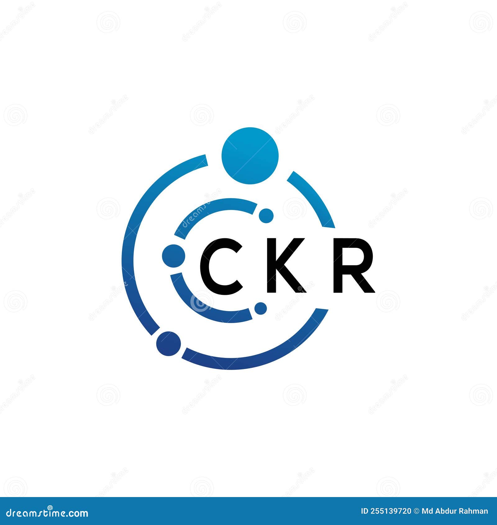 CKR Letter Logo Design on White Background. CKR Creative Initials ...