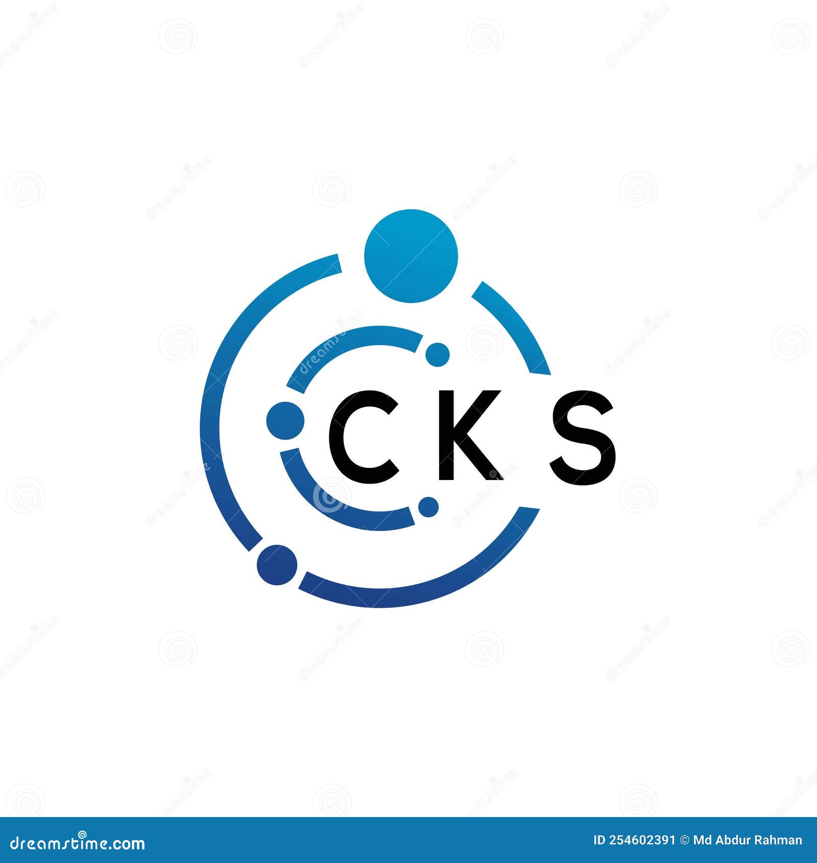 CKS Letter Logo Design on White Background. CKS Creative Initials ...