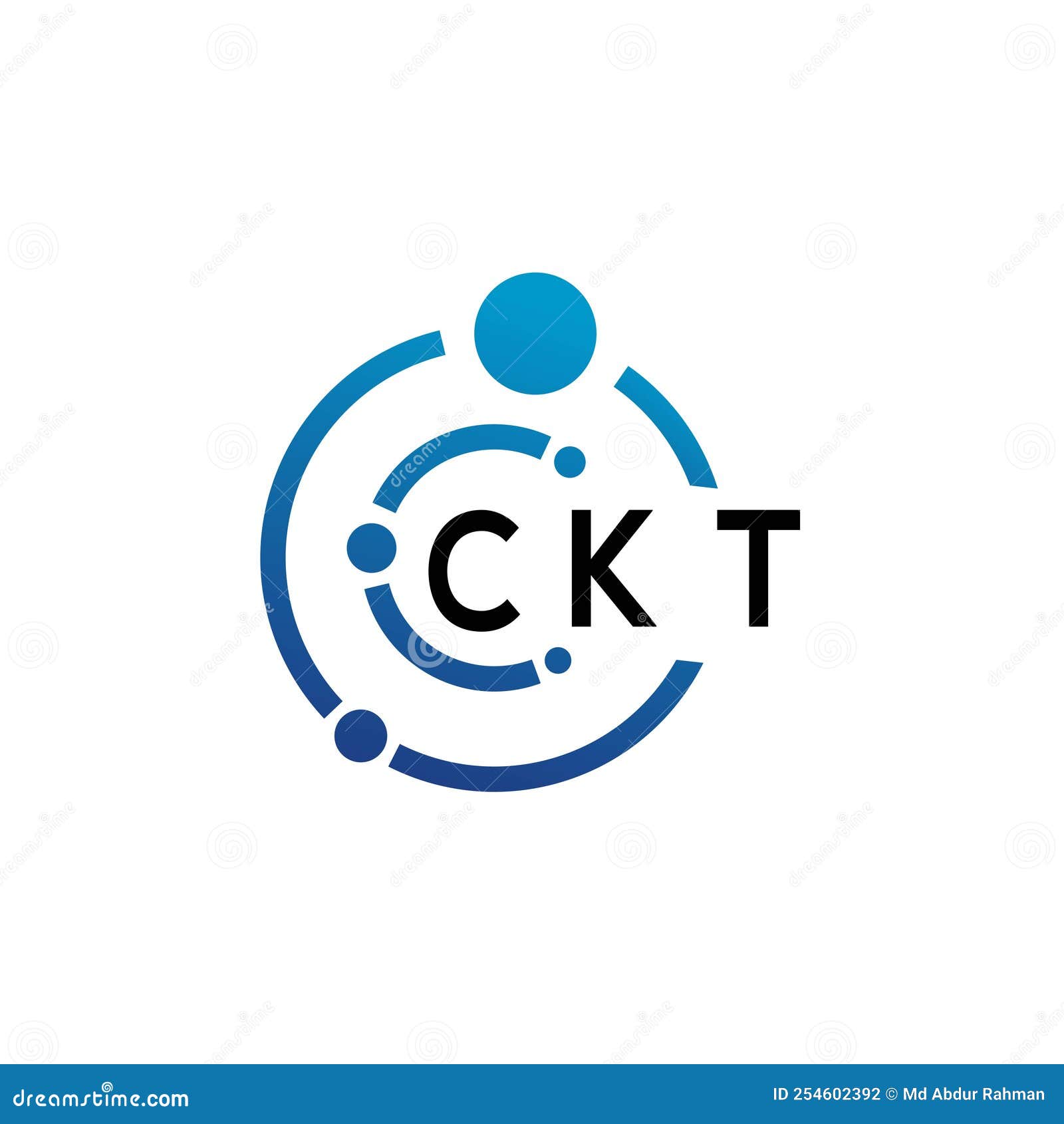 CKT Letter Logo Design On White Background. CKT Creative Initials ...