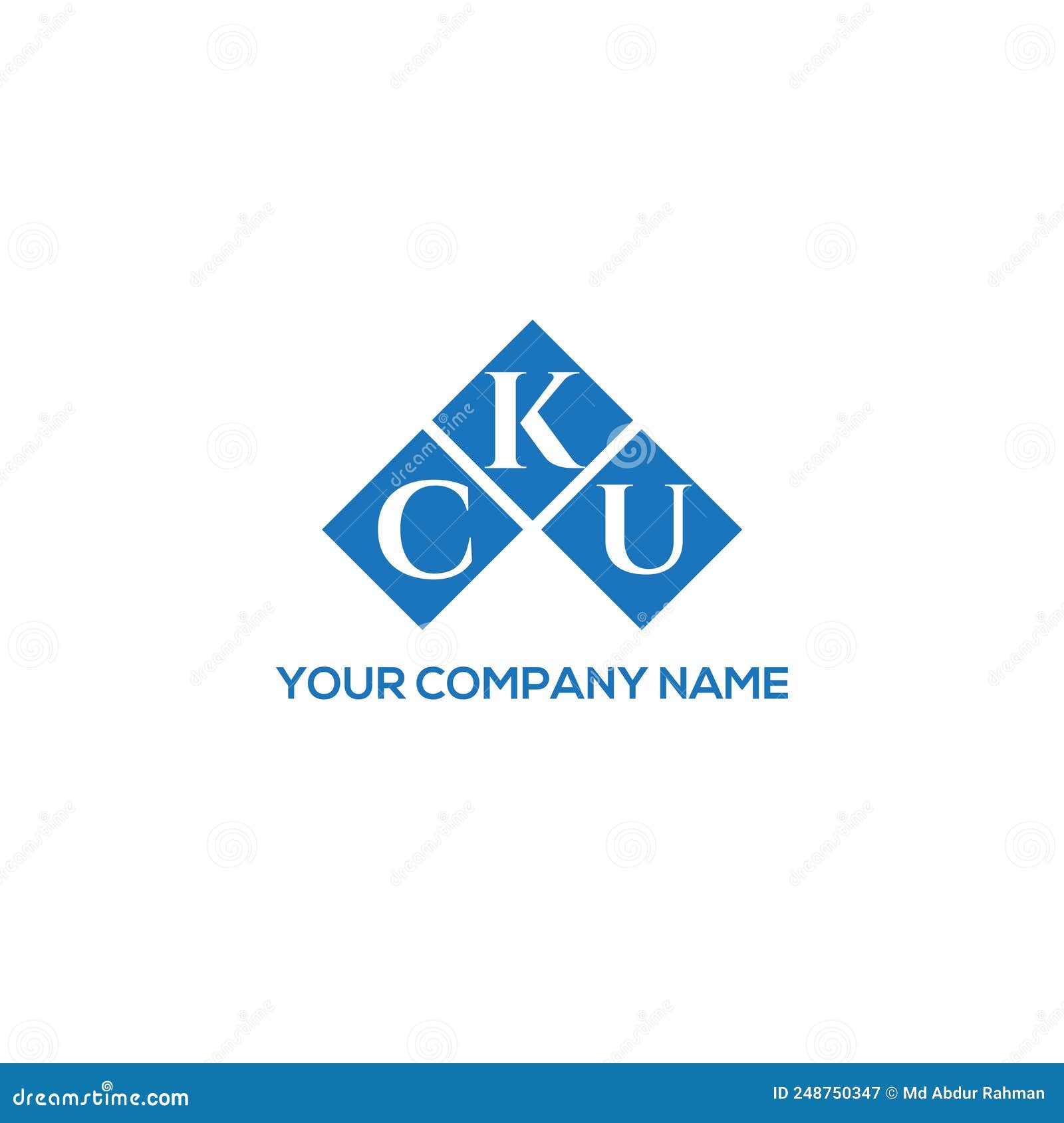 CKU Letter Logo Design on WHITE Background. CKU Creative Initials ...