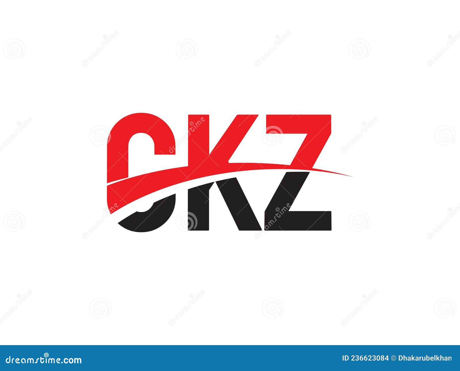 CKZ Letter Initial Logo Design Vector Illustration Stock Vector ...
