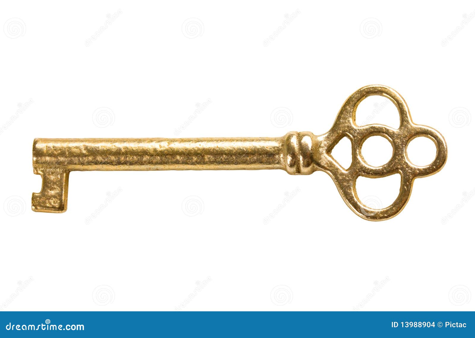 Clé d'or photo stock. Image du réel, réussite, fleuri - 13988904