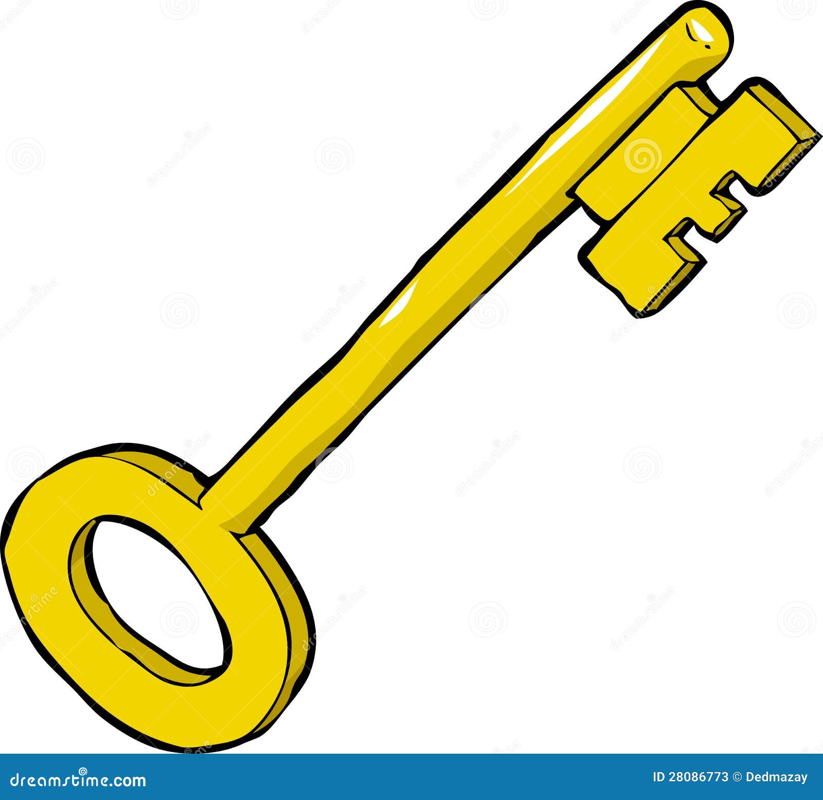 Clé de bande dessinée illustration de vecteur. Illustration du vecteur ...