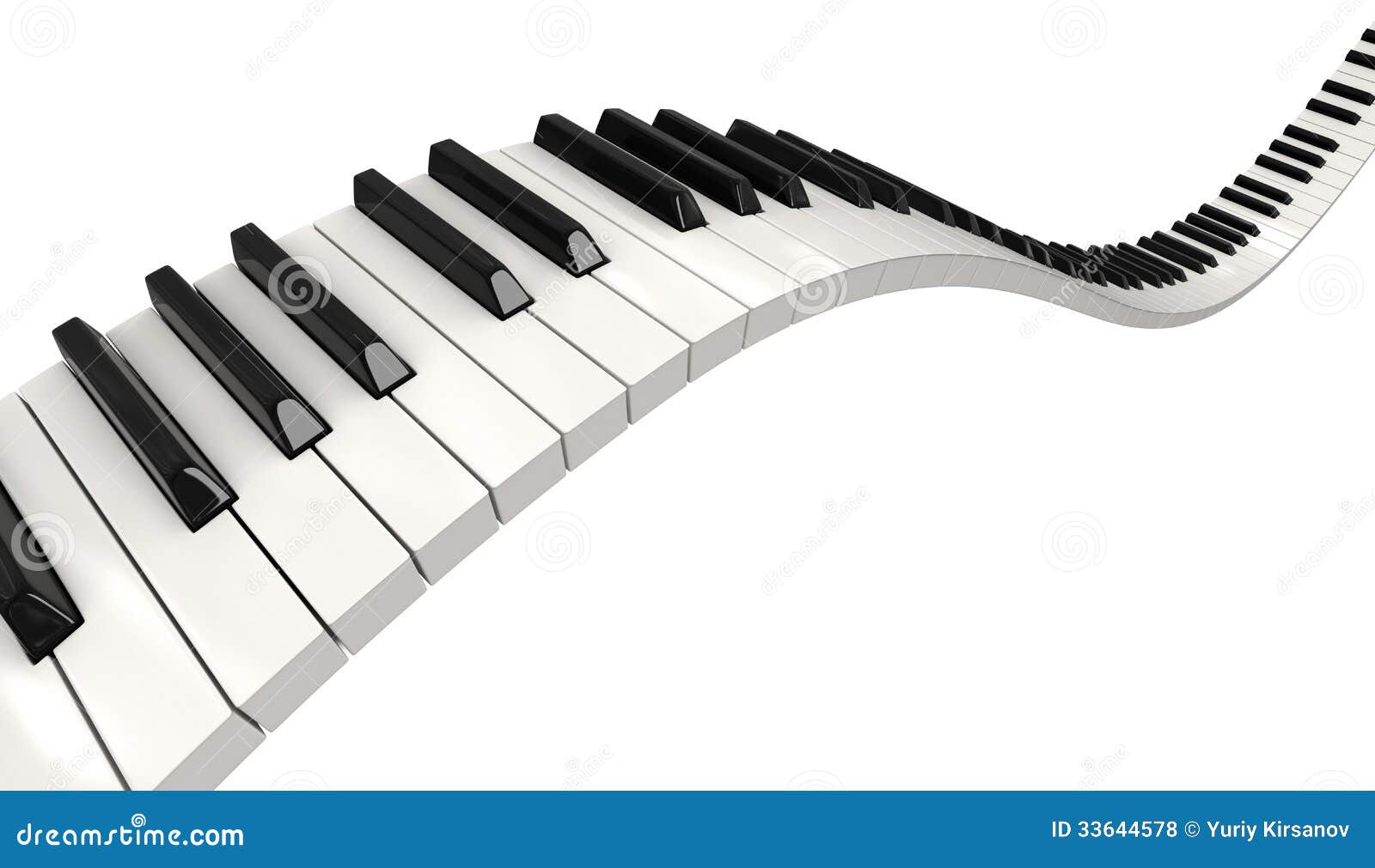 Clés De Piano (chemin De Coupure Inclus) Illustration Stock ...