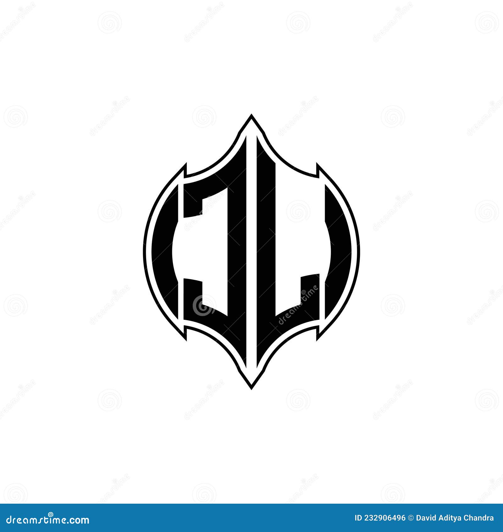 CL Logo Monogram Geometric Shield Shape Style Stock Vector ...