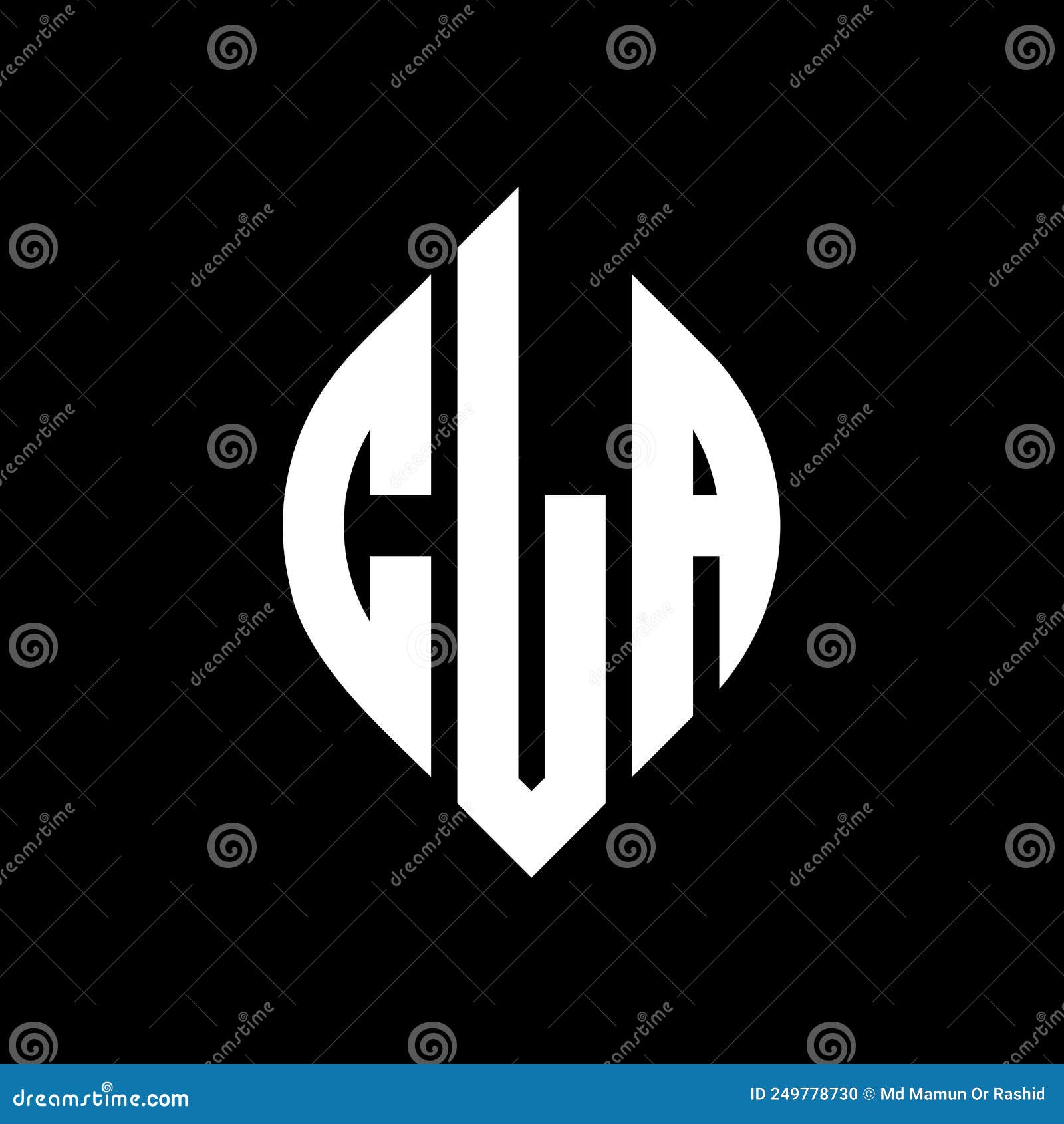 CLA Circle Letter Logo Design with Circle and Ellipse Shape. CLA ...