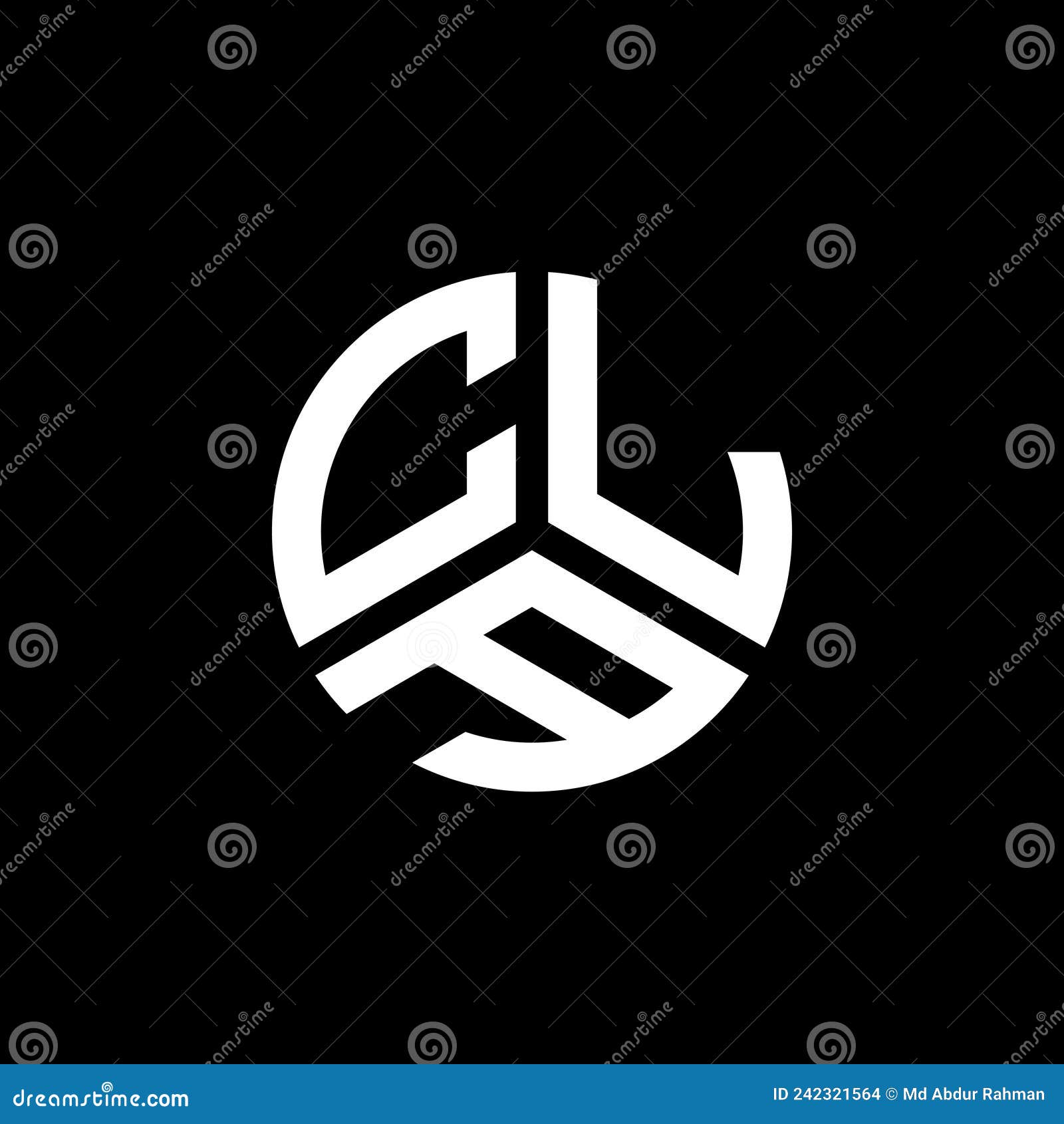 CLA Letter Logo Design on White Background. CLA Creative Initials ...