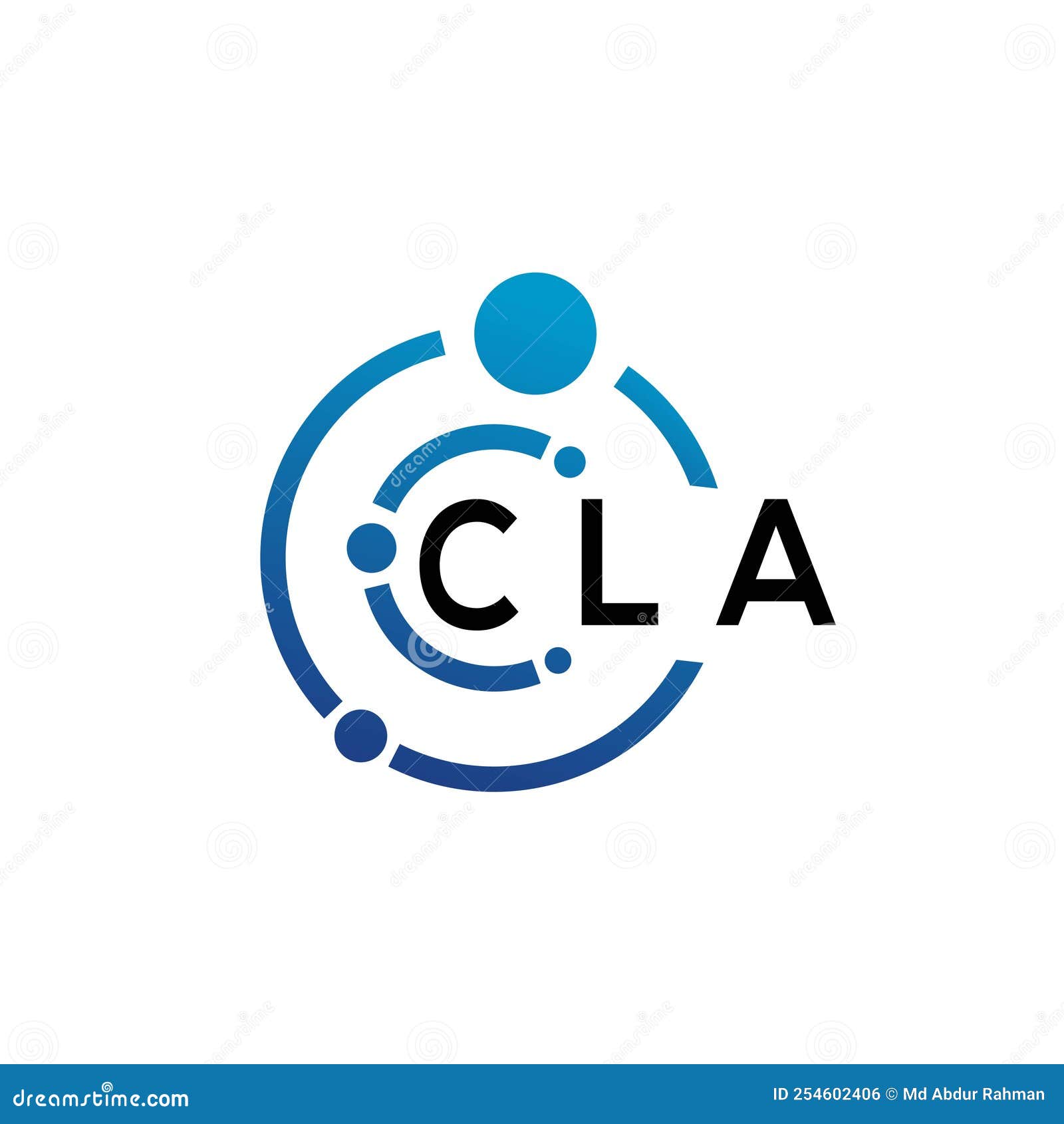 CLA Letter Logo Design On White Background. CLA Creative Initials ...