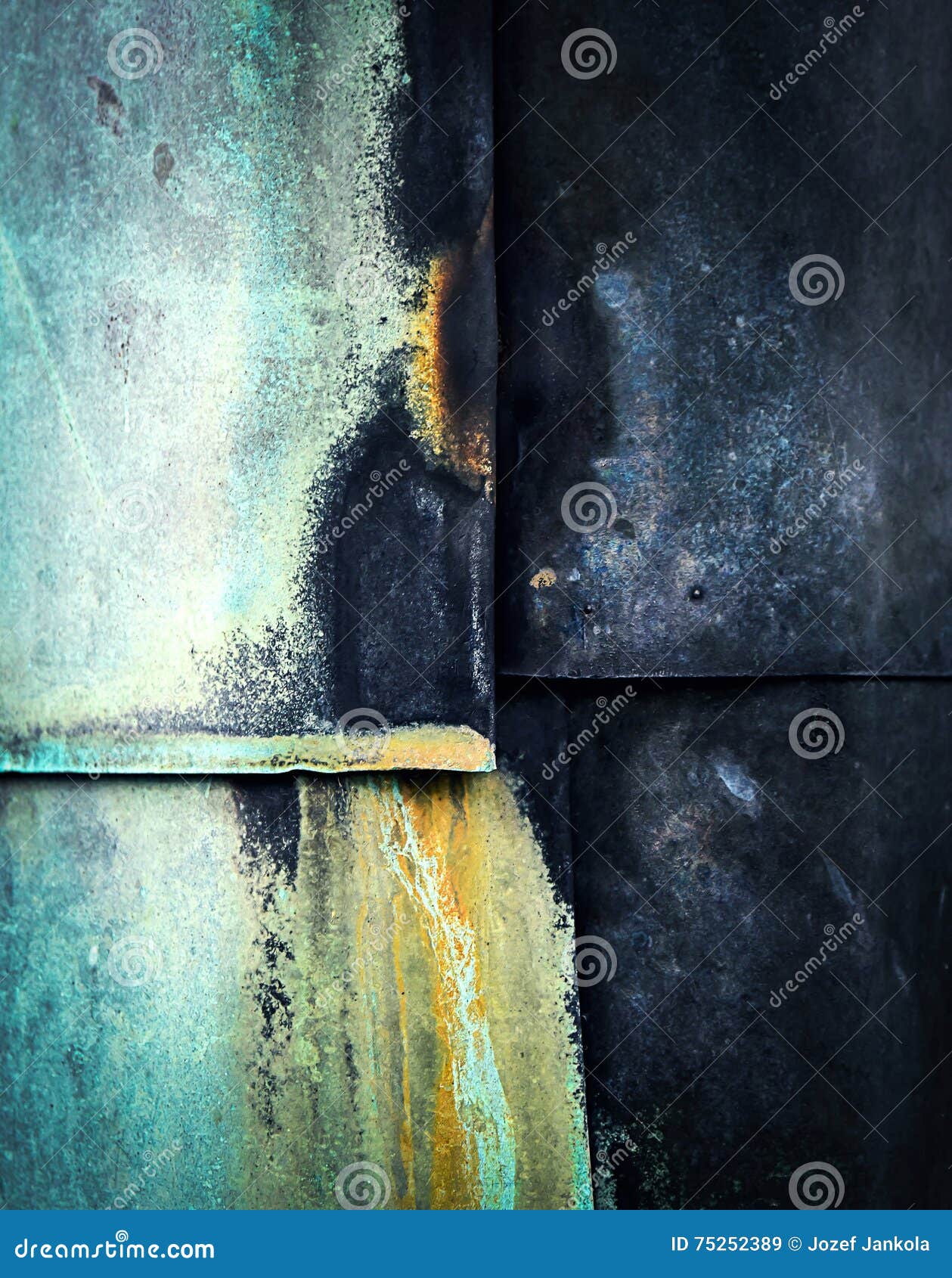 Clad with Connects the Old Copper Sheet Stock Image - Image of grunge ...