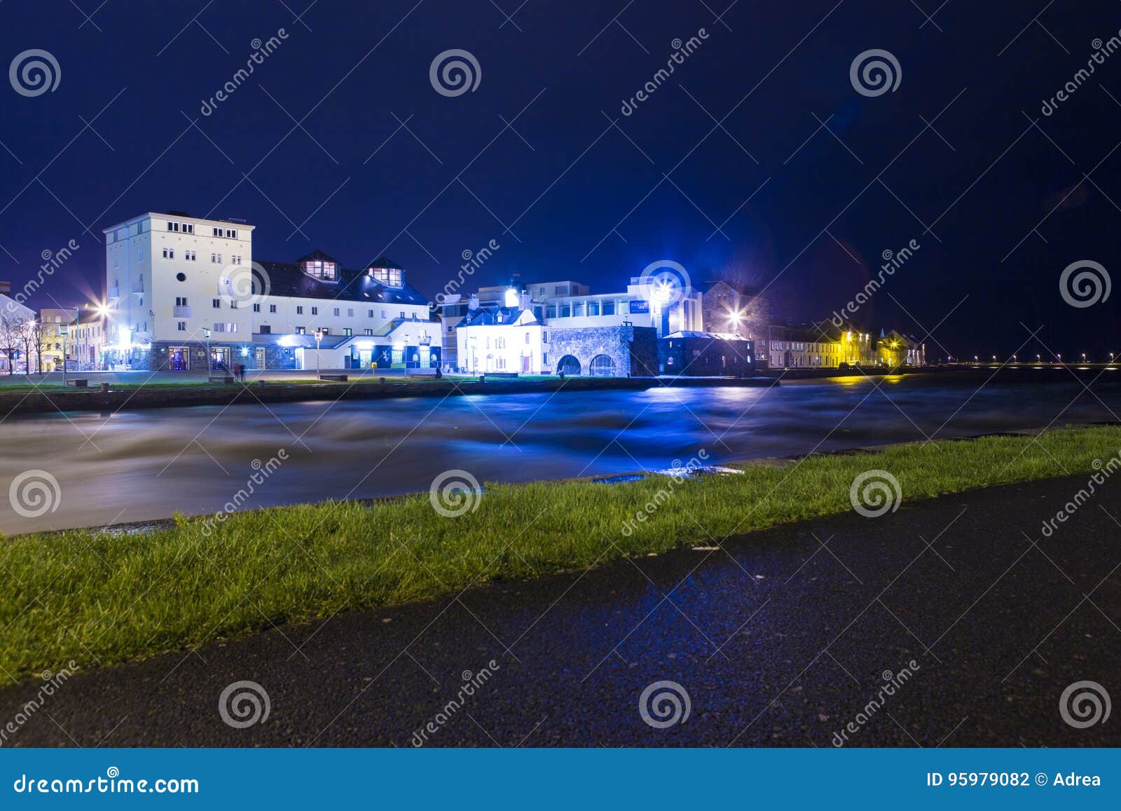 Visiting Galway Claddagh on a Clear Night Editorial Photography - Image ...