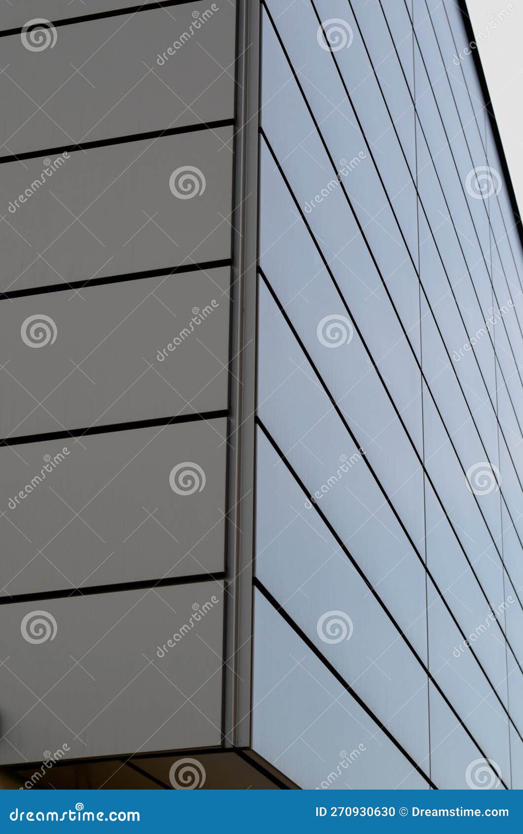 Cladding of a Building with a Expanded Metal Lattice Structure. Stock ...
