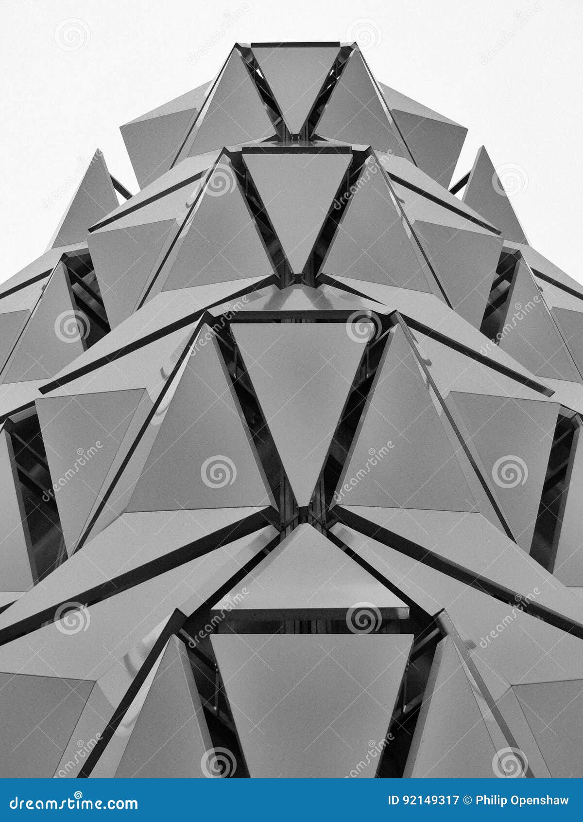 Cladding on Geometric Modern Steel Building Editorial Photography ...