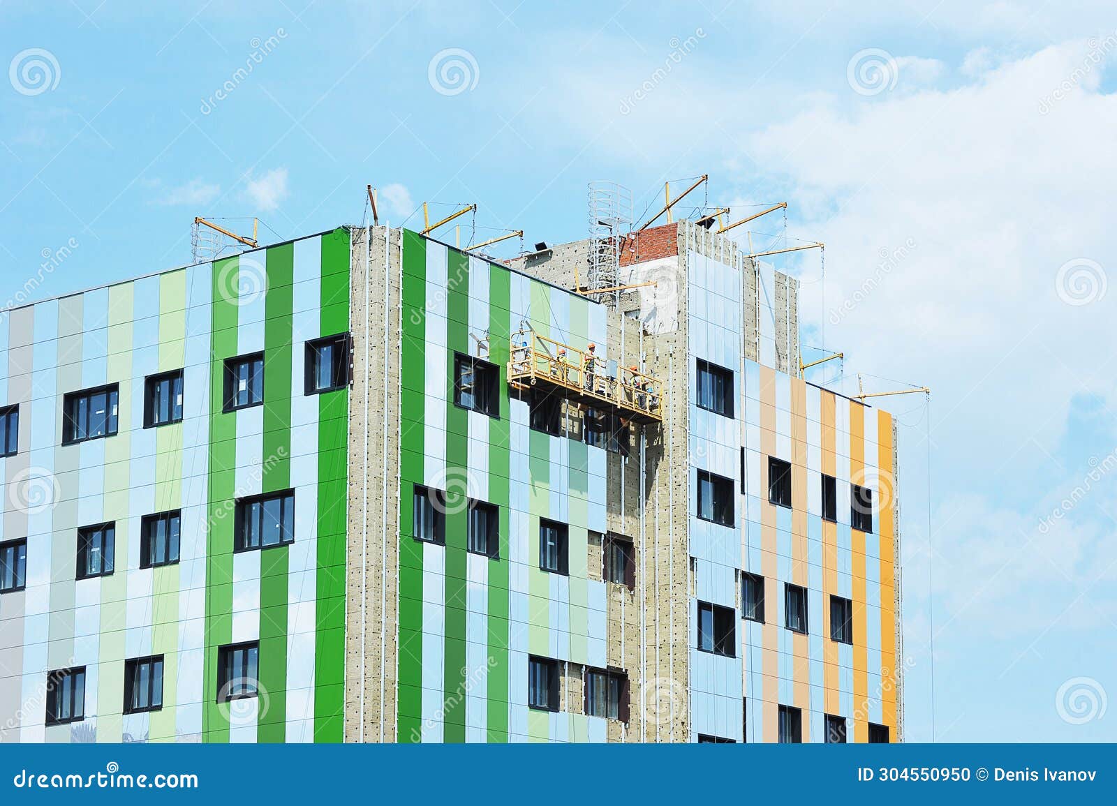 Cladding of a New House with Wall Panels Editorial Image - Image of ...