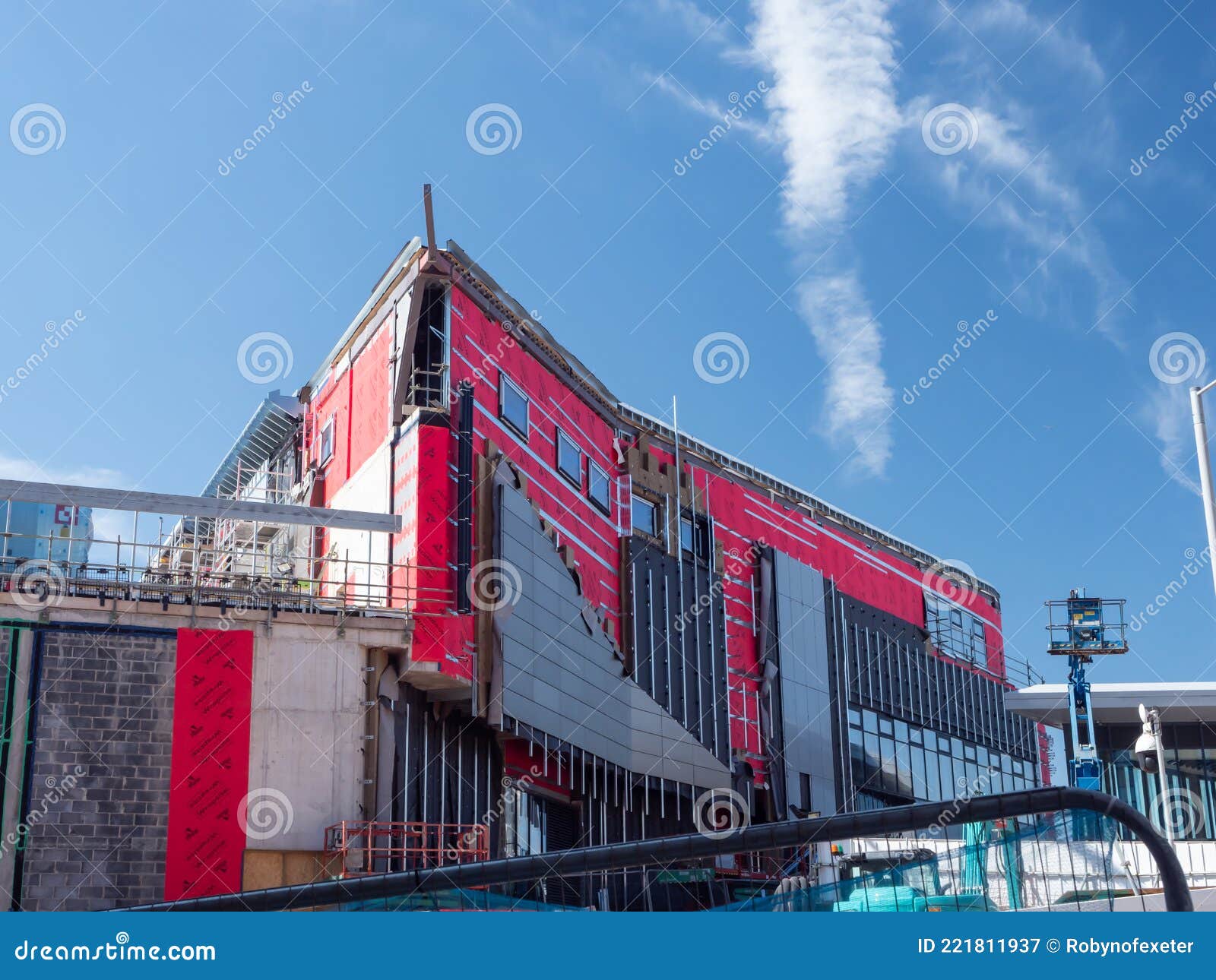 Cladding in the Process of Being Applied To the Redevelopment of the ...