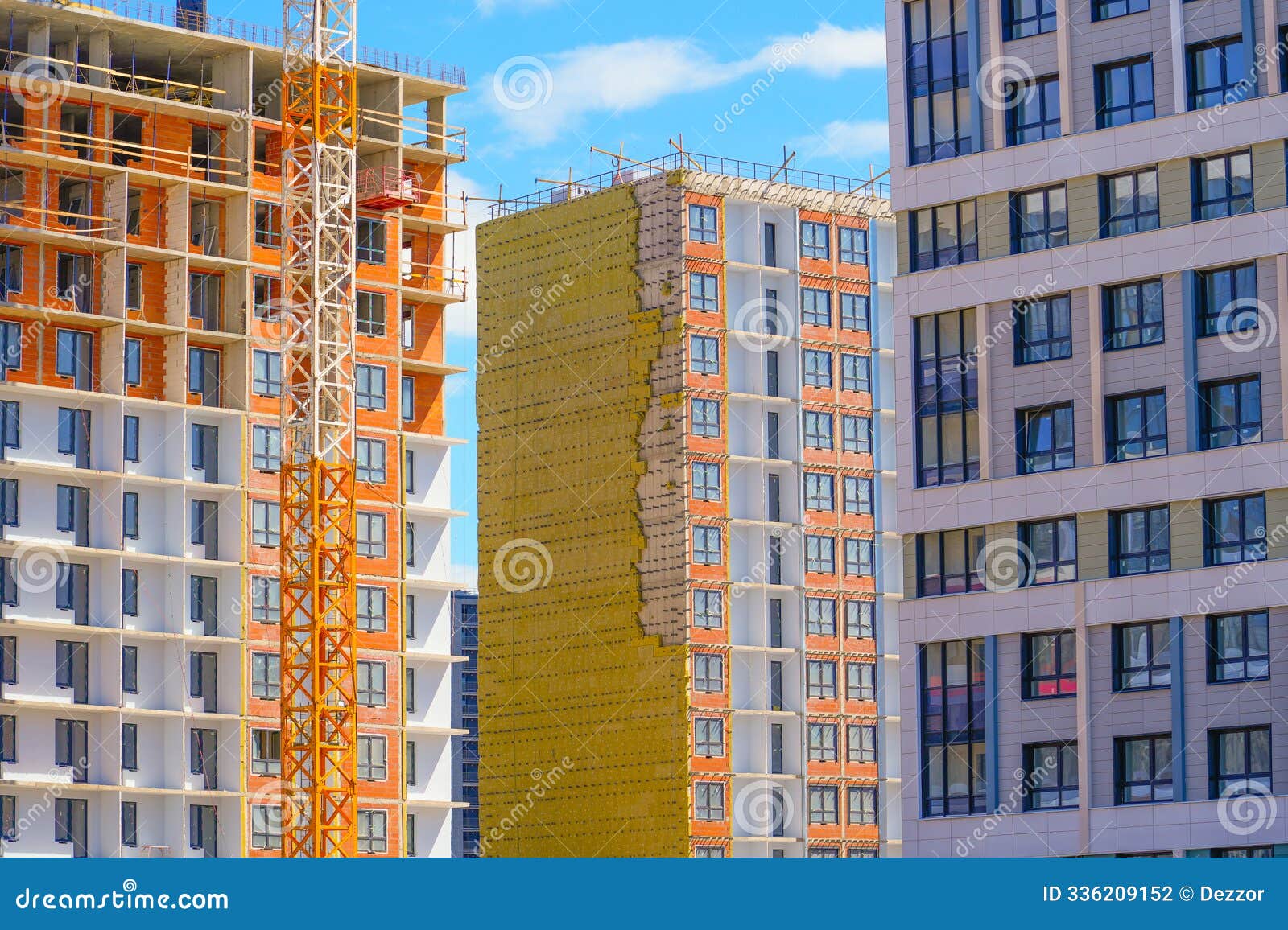 Cladding and Warming Wall of Monolithic House Under Construction ... Cladding and Warming Wall of Monolithic House Under Construction ...
