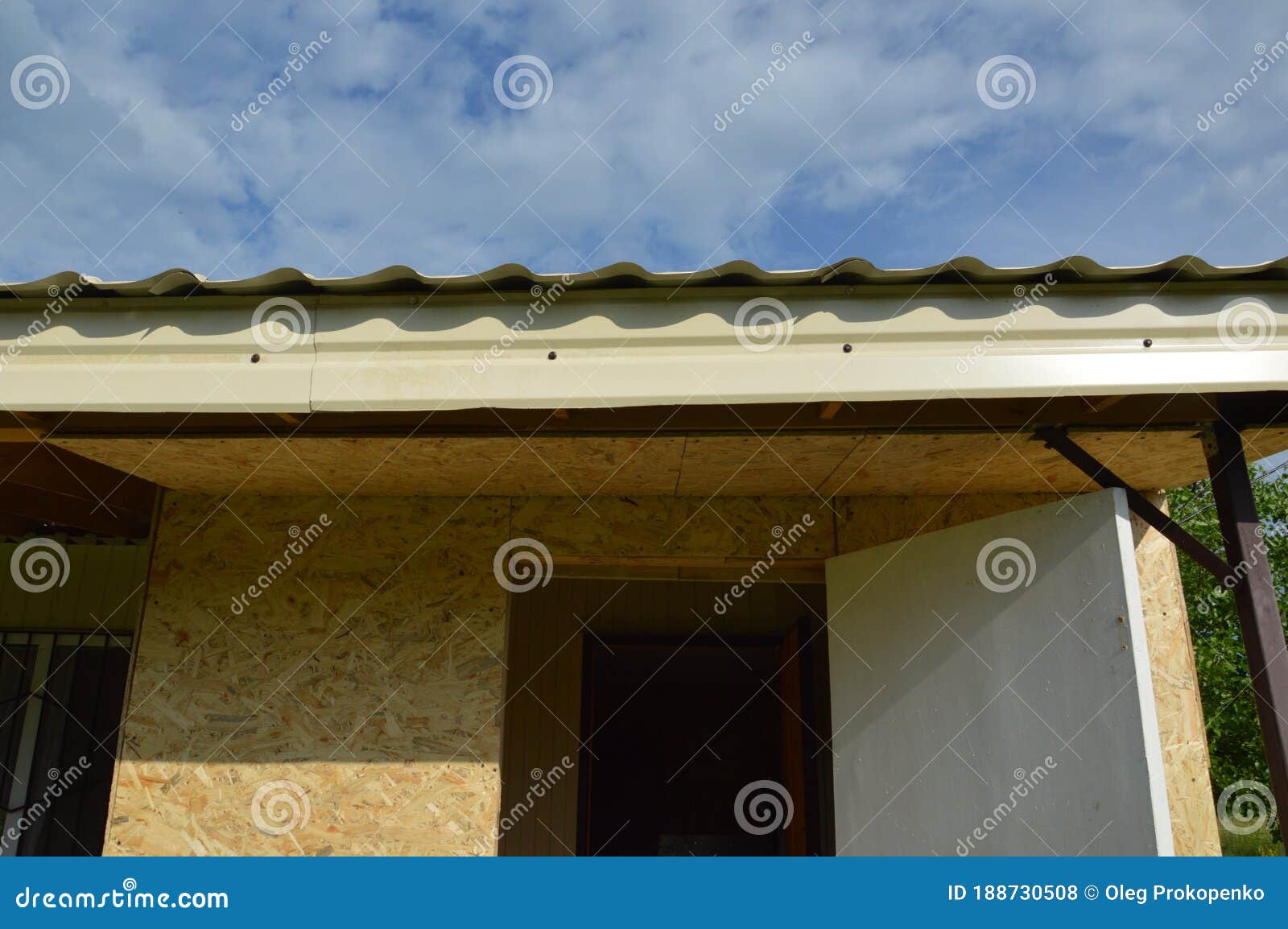 Cladding Wood Chipboards at Home Stock Photo - Image of flooring ...