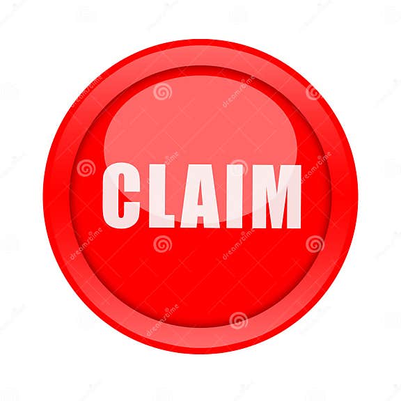 Claim button stock illustration. Illustration of assurance - 141161754