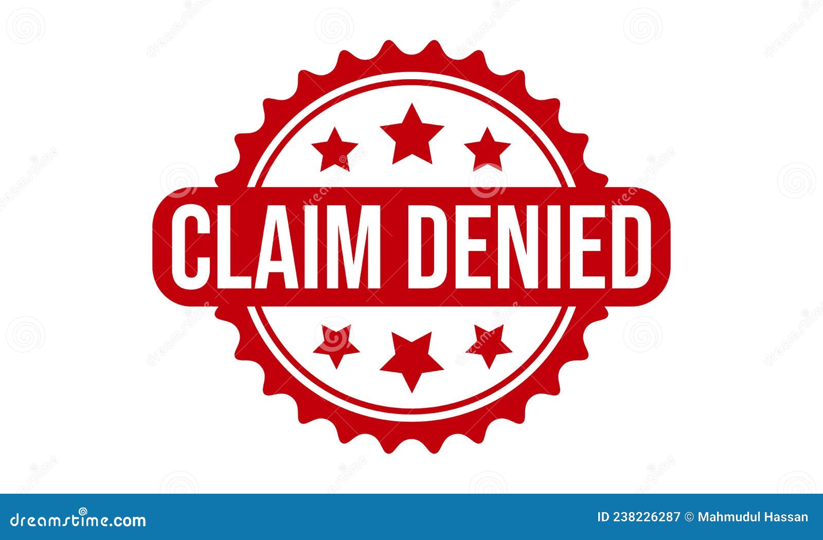 Claim Denied Rubber Stamp. Claim Denied Rubber Grunge Stamp Seal Vector ...