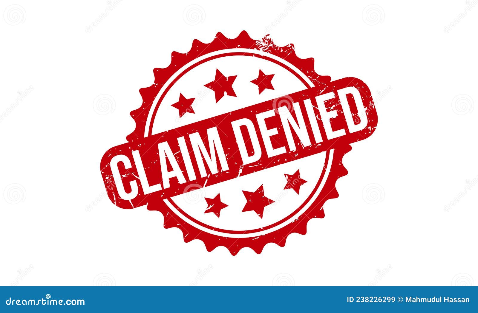 Claim Denied Rubber Stamp. Claim Denied Rubber Grunge Stamp Seal Vector ...
