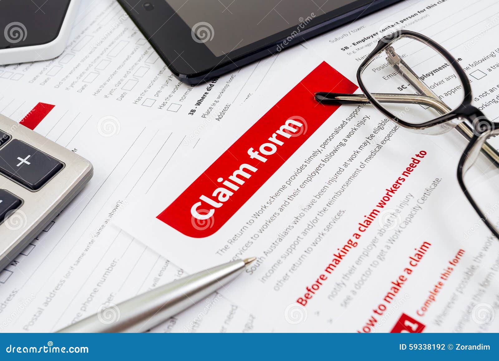 Claim form stock photo. Image of finance, business, vehicle - 59338192