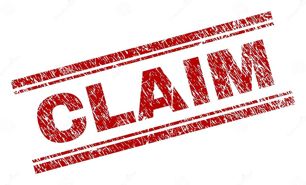 Scratched Textured CLAIM Stamp Seal Stock Vector - Illustration of ...
