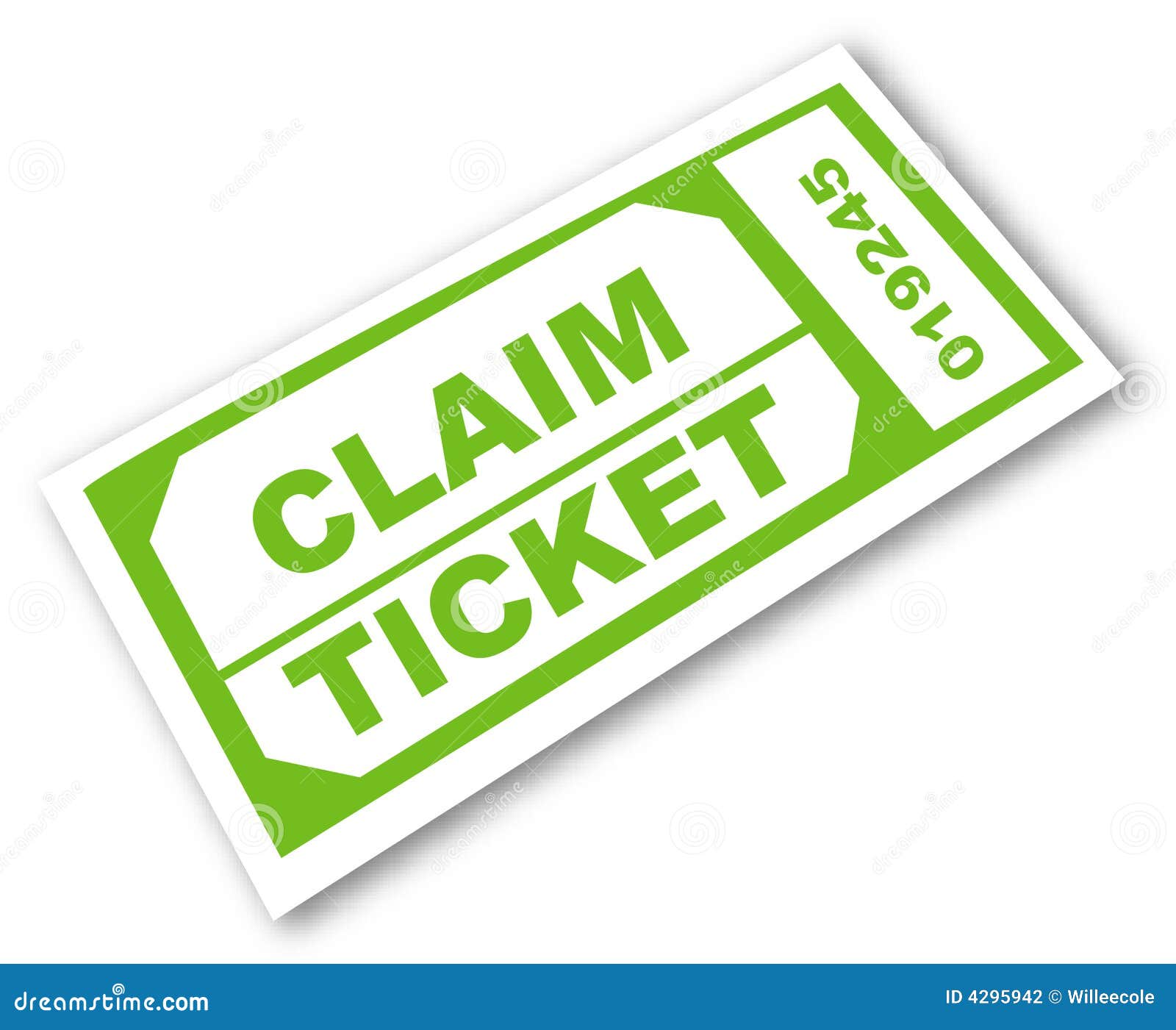 Claim Ticket Stock Photography - Image: 4295942