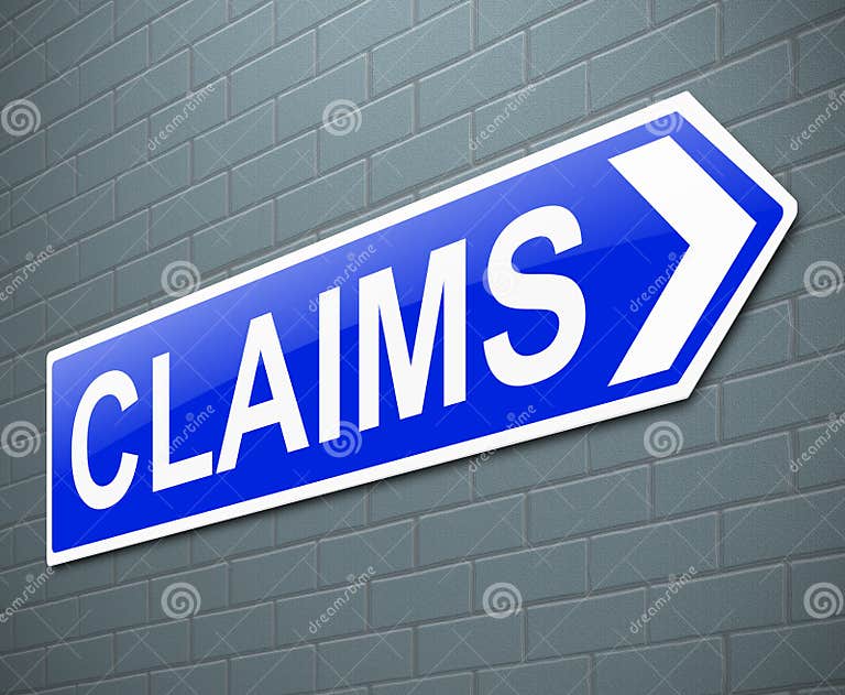 Claims concept. stock illustration. Illustration of compensation - 37557589