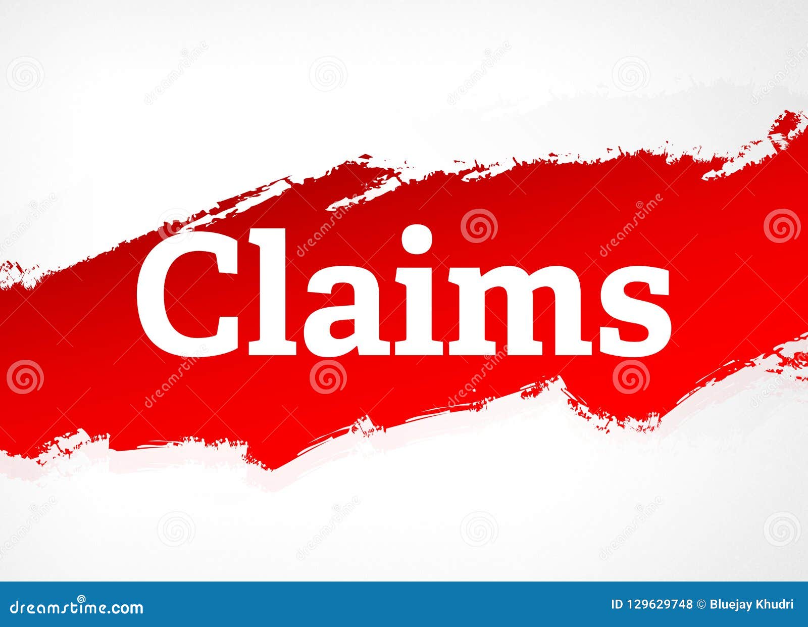 Claims Red Brush Abstract Background Illustration Stock Illustration ...