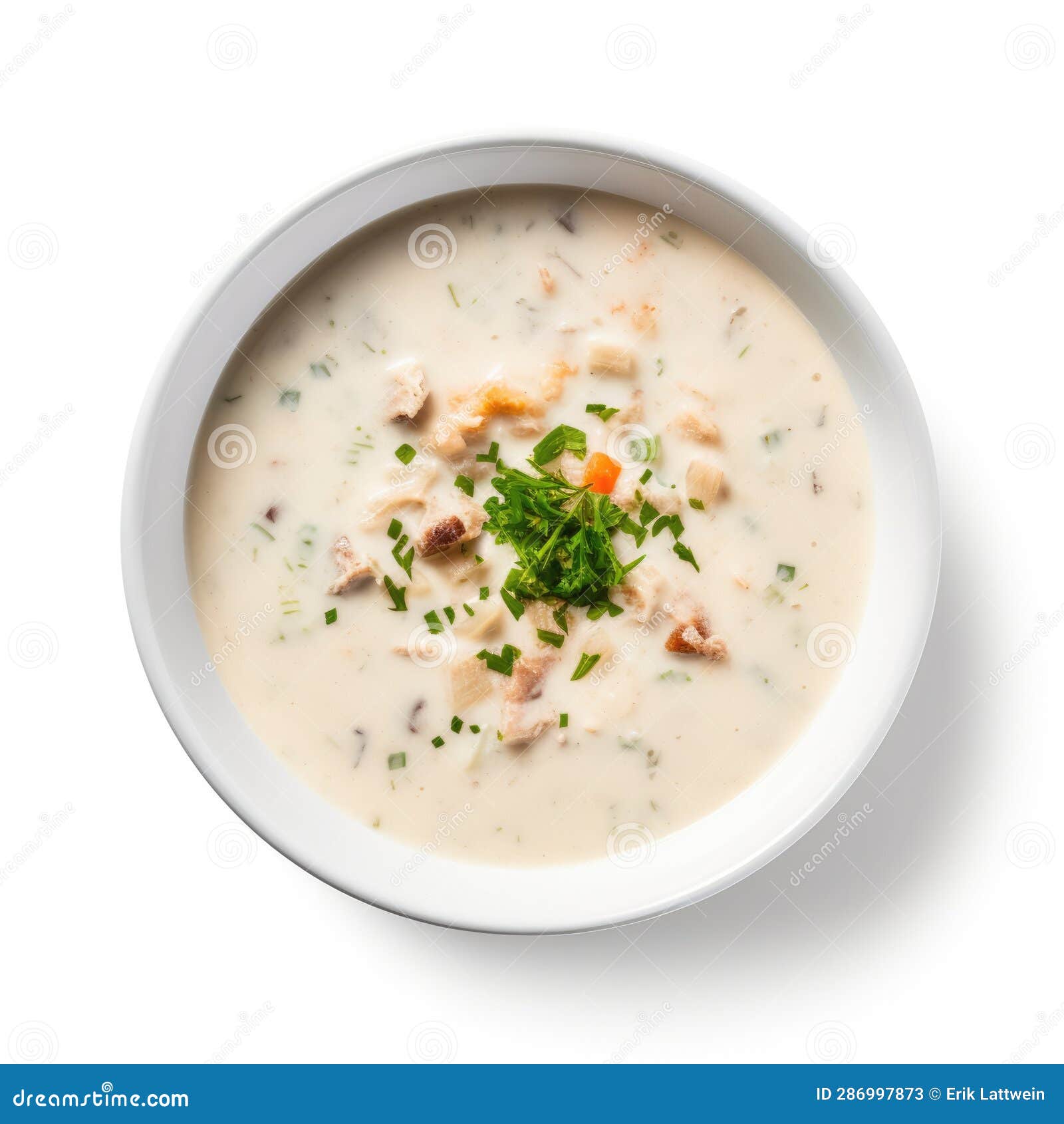 Chowder on a Plain White Background - Isolated Stock Pictures Stock ...