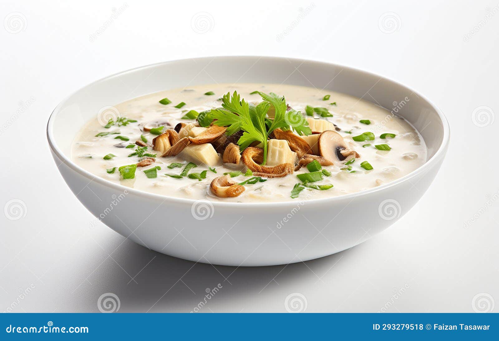 Chowder on the White Background -Generative Ai Stock Illustration ...