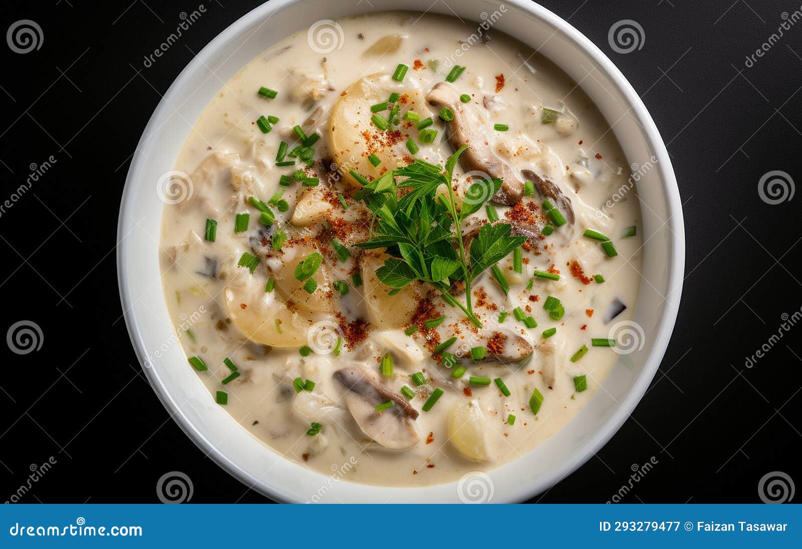 Chowder on the White Background -Generative Ai Stock Illustration ...