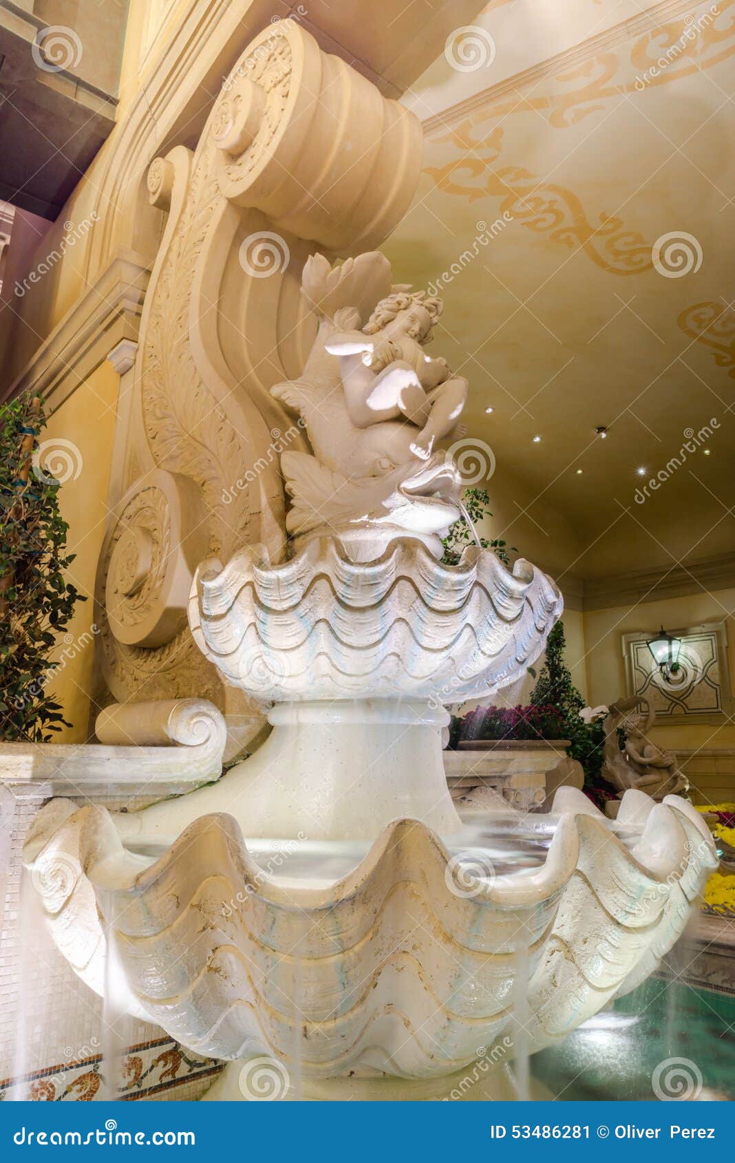 Shell fountain stock image. Image of outdoor, feature - 53486281