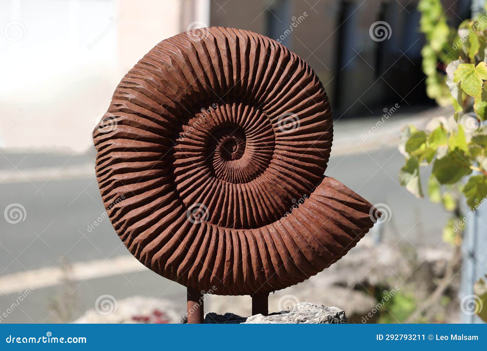 Shell made of rusty metal stock image. Image of jewelry - 292793211