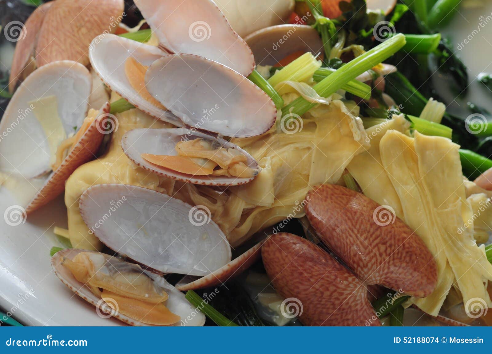 Shell soup stock photo. Image of animal, deep, seafood - 52188074