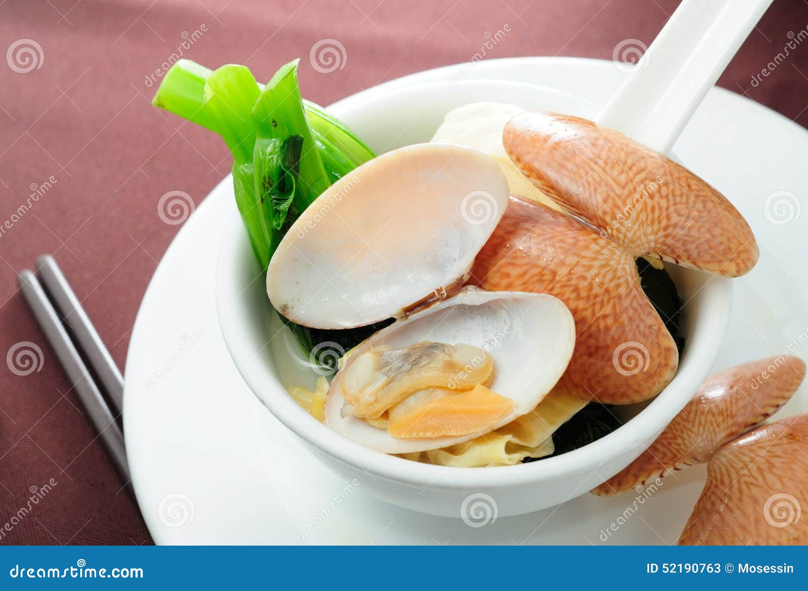 Shell soup stock image. Image of closeup, double, meal - 52190763