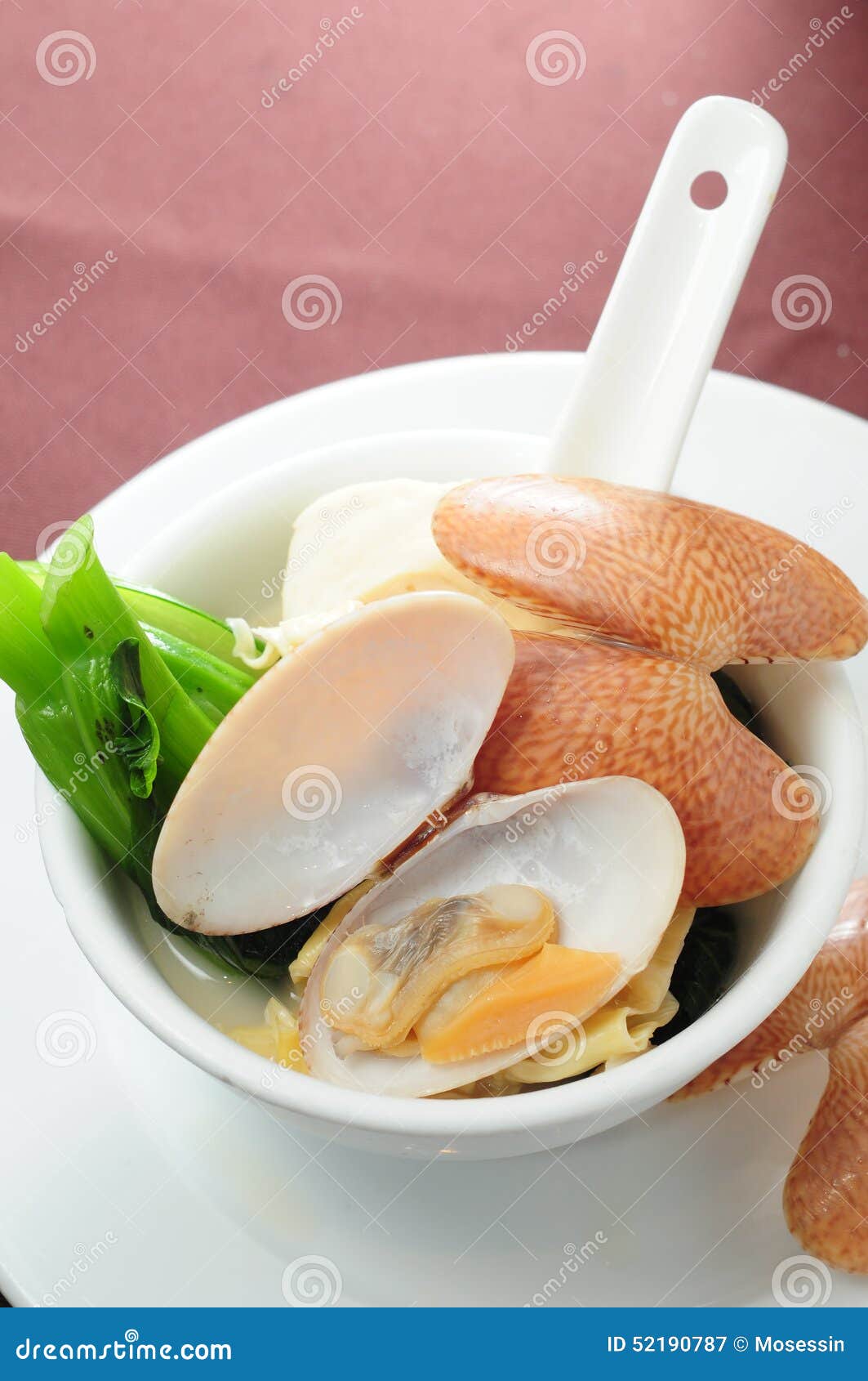 Shell soup stock image. Image of shell, steam, dinner - 52190787