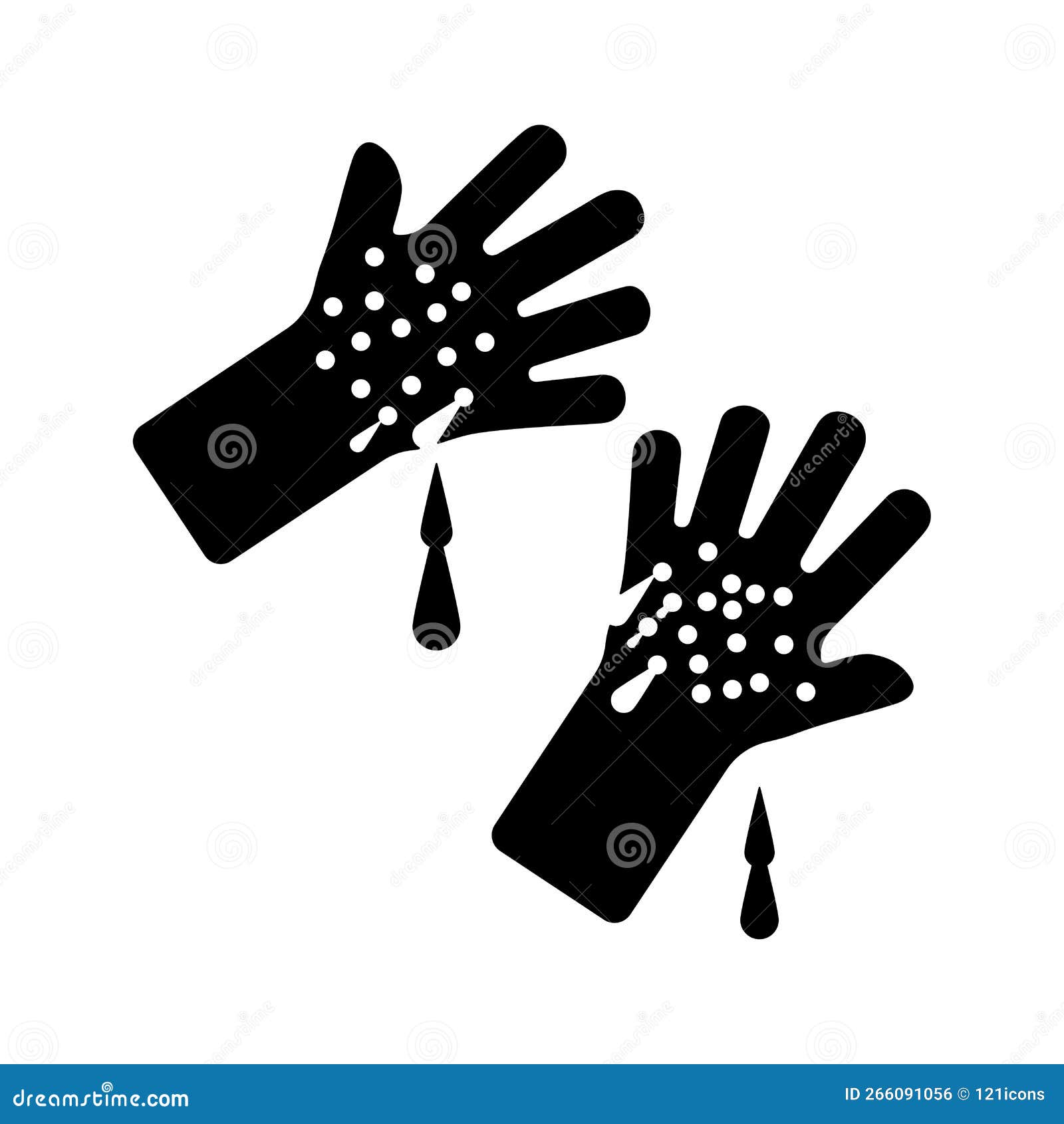 Clammy, Glutinous, Gummy Icon. Black Vector Graphics Stock Illustration ...