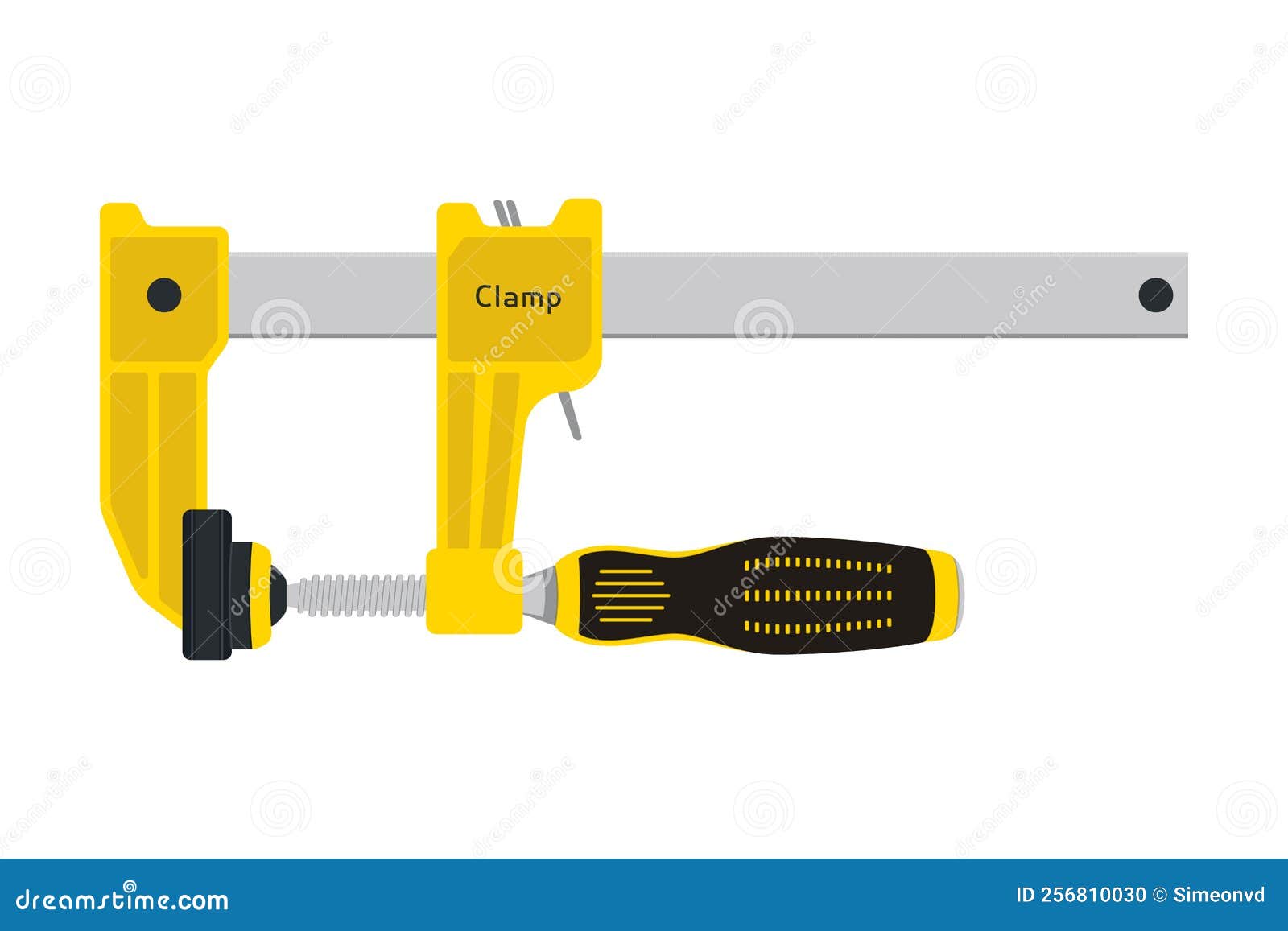 Clamp Bar Tool Closeup. Working Tool for Squeeze with Quick Release ...