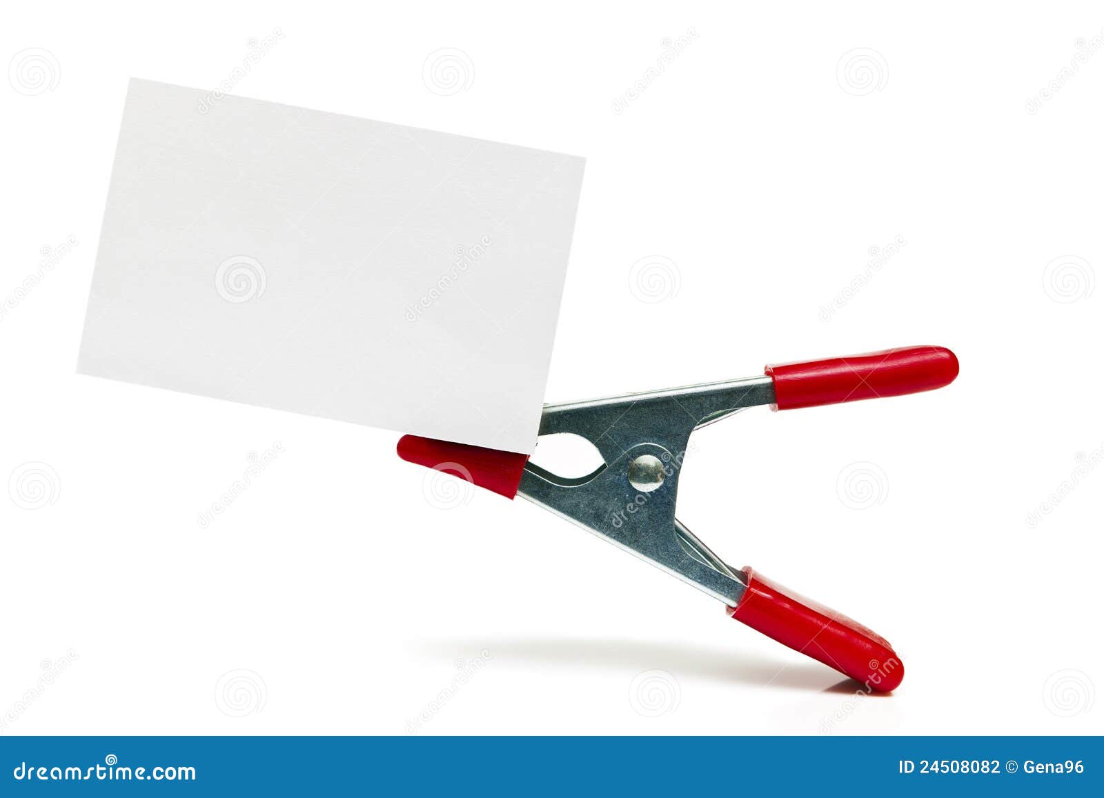 Clamp blank paper stock photo. Image of informational - 24508082