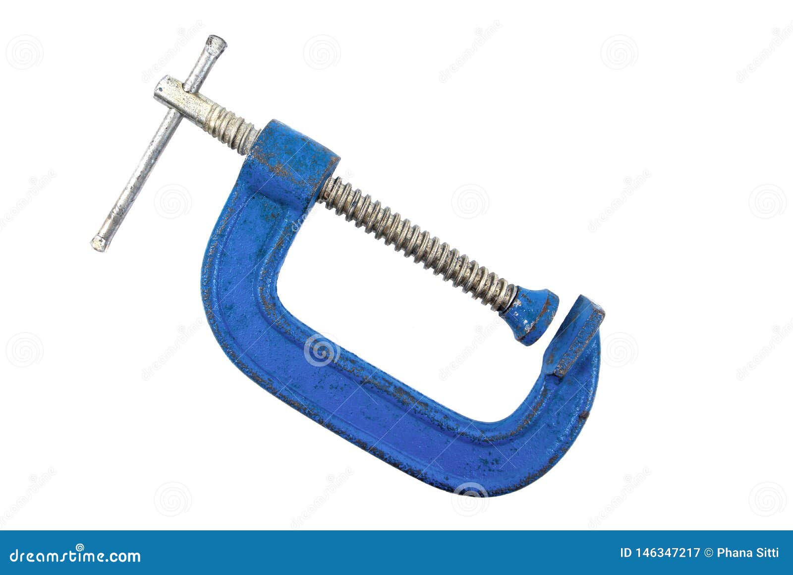 Clamp Compression Tool Isolated on White Background Stock Image - Image ...